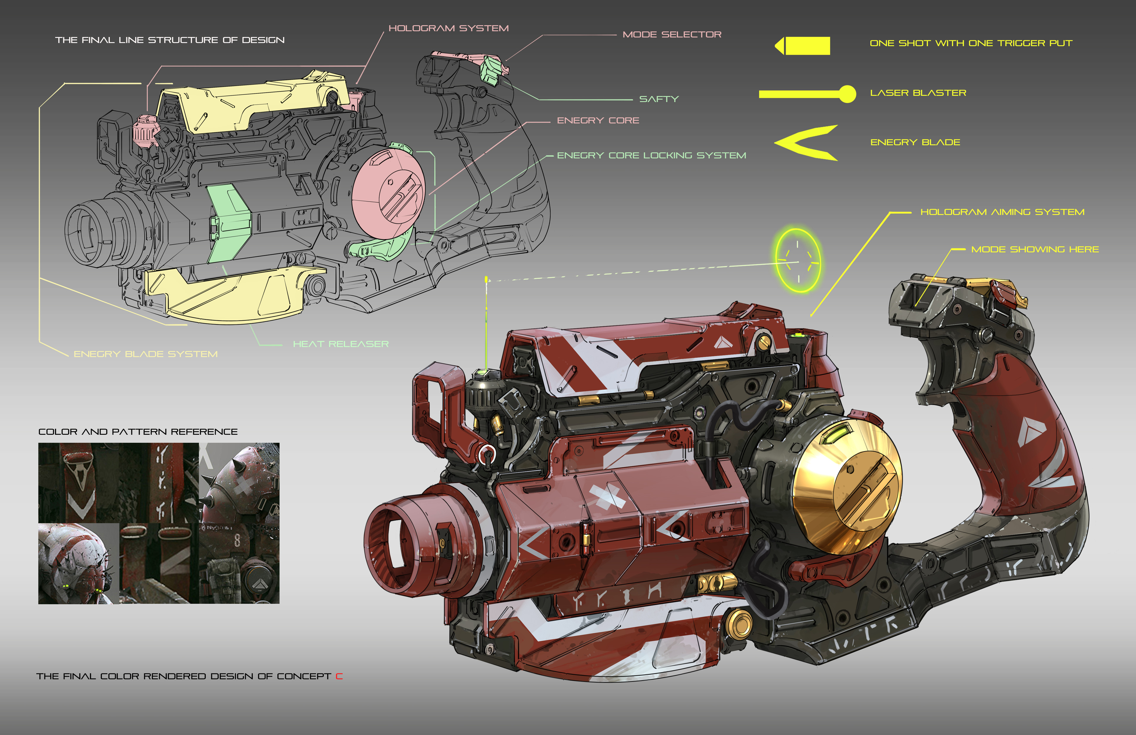 Longque Chen - Alien gun concept design
