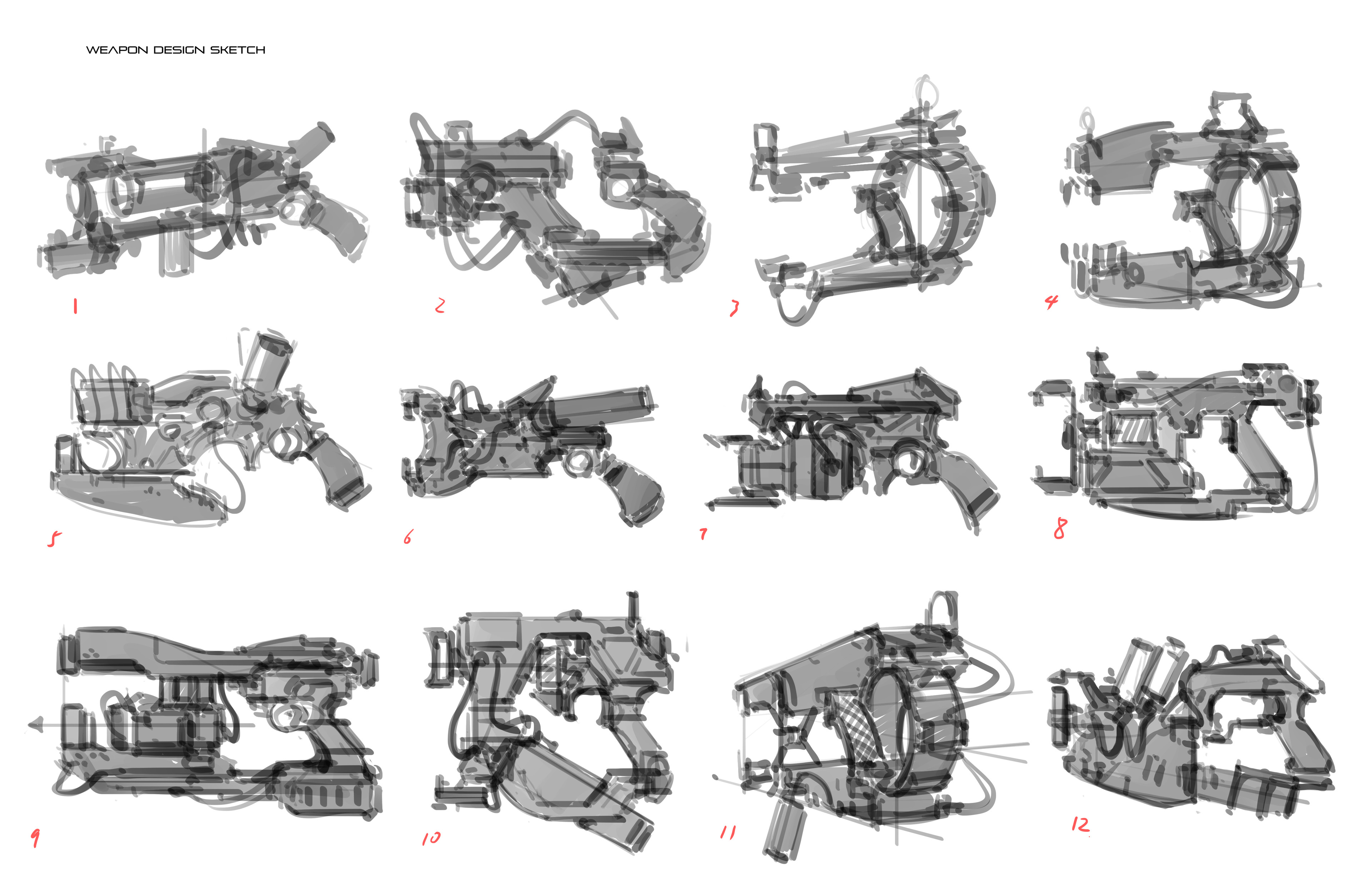 Longque Chen - Alien gun concept design