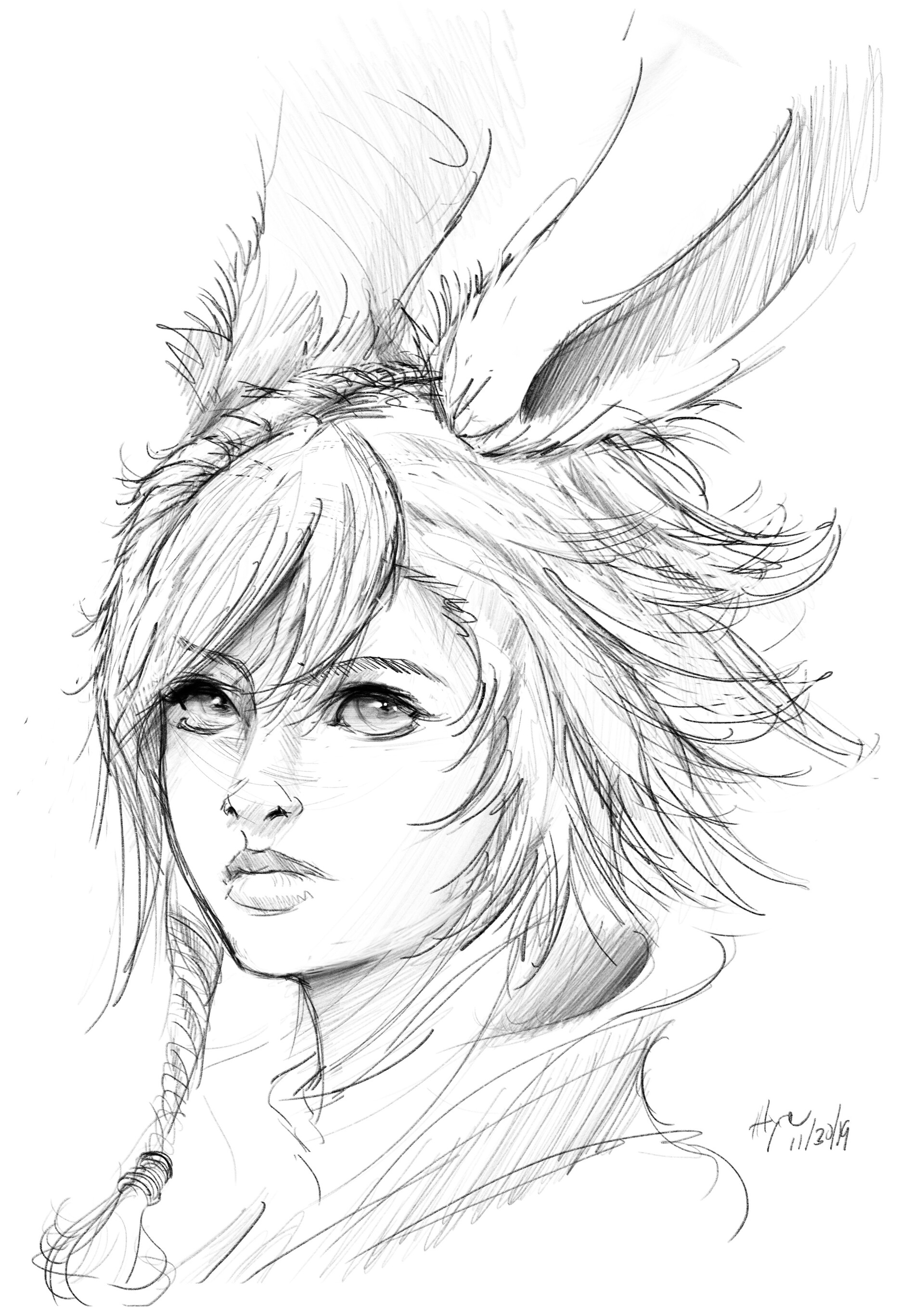 ArtStation - FFXIV character sketches