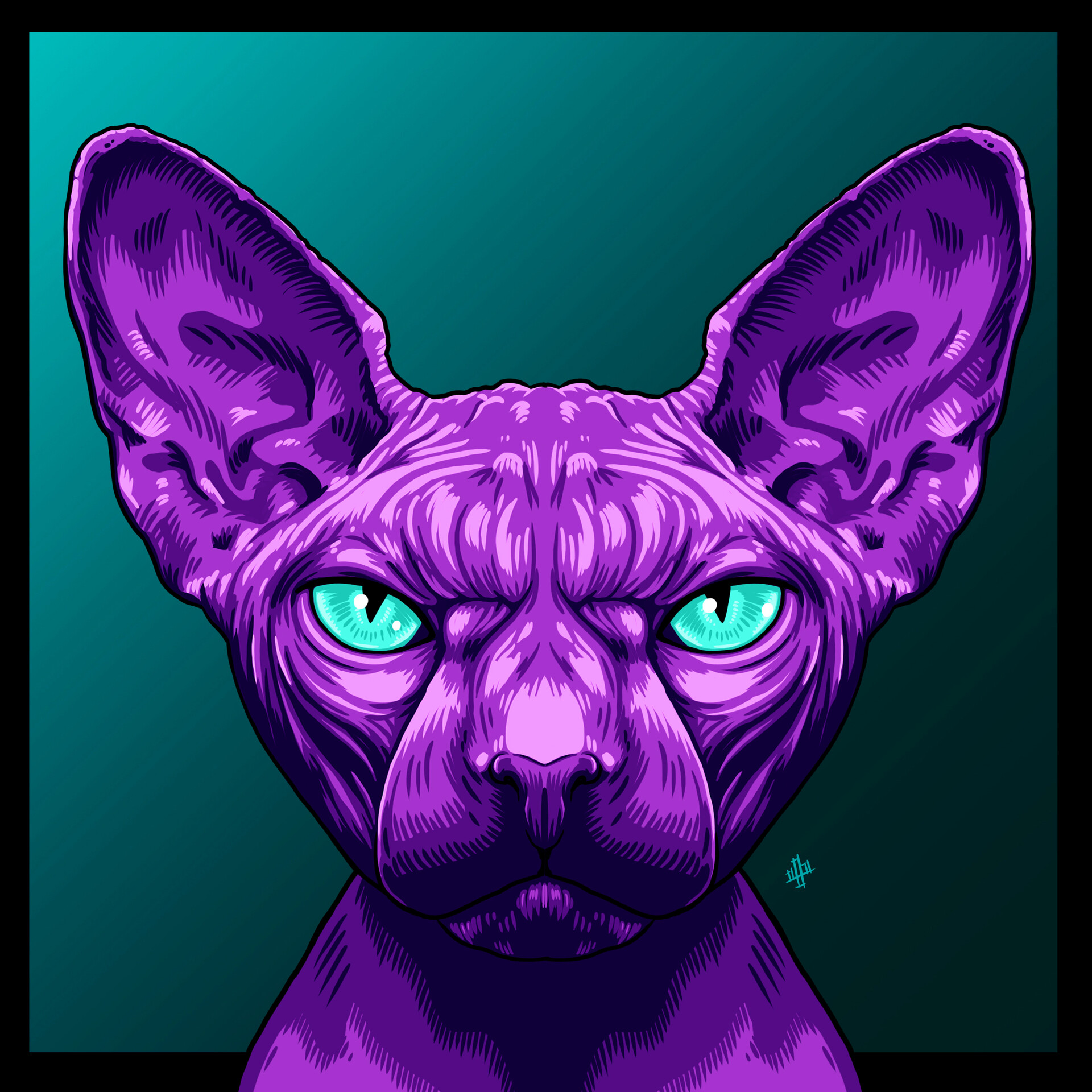 ArtStation - Purple Kitty