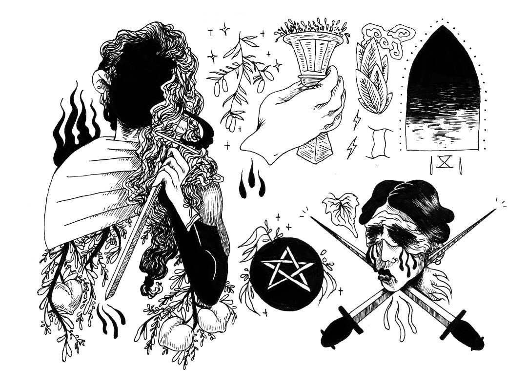 ArtStation - Untitled occult sketch page, 2016/2017