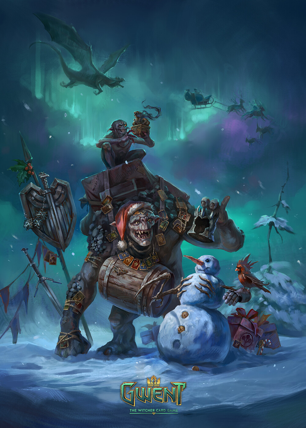 Gwent Holiday Card by Alexander Kozachenko : r/witcher