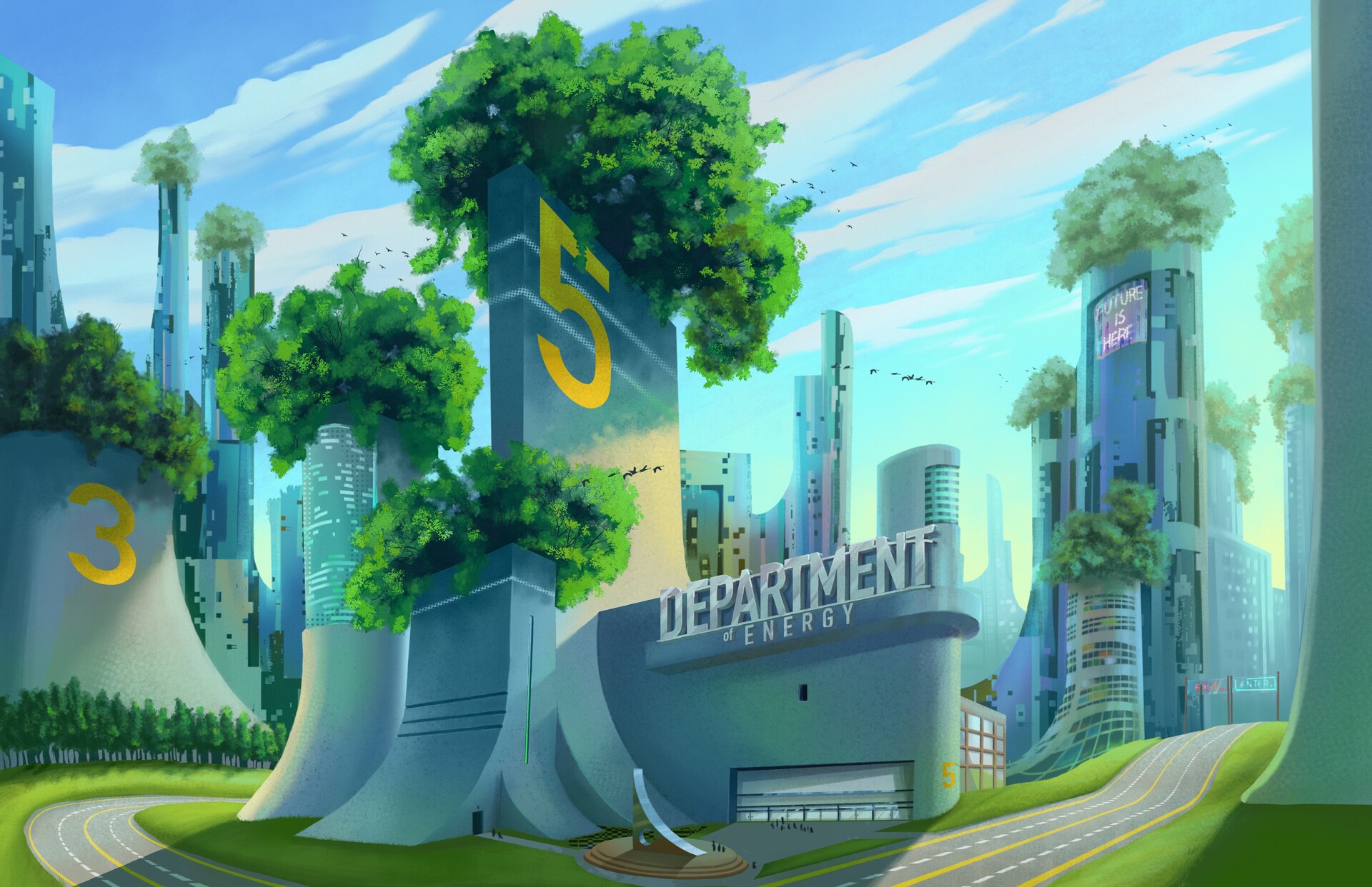 ArtStation - Green Energy City