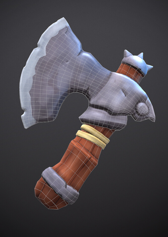 Oleg Lych - hand painted axe