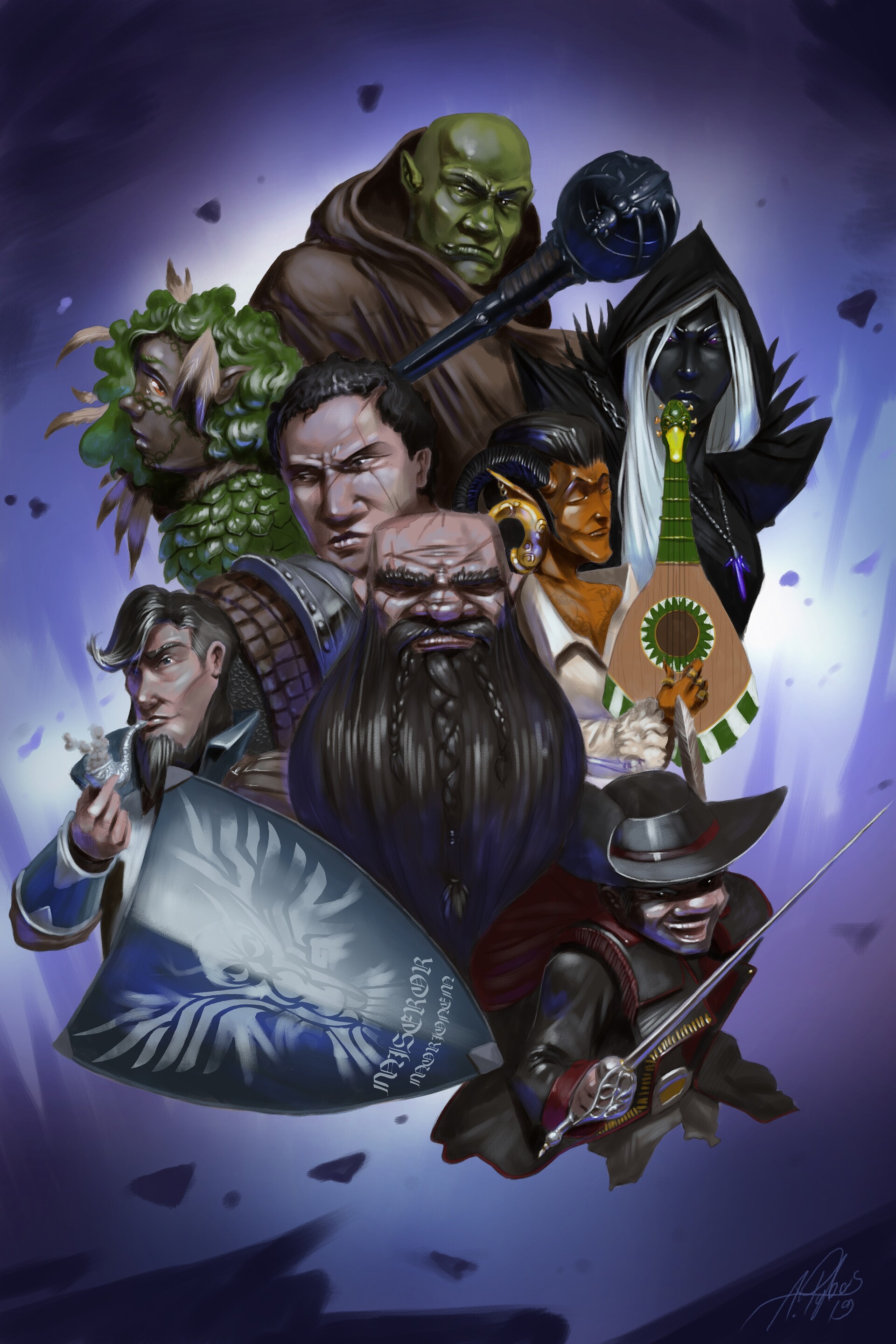 ArtStation - Group Bust Commission