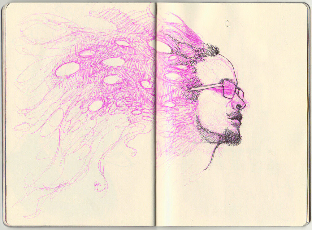 Lydia Burris - Expedition Pink Sketchbook with Inside Pages