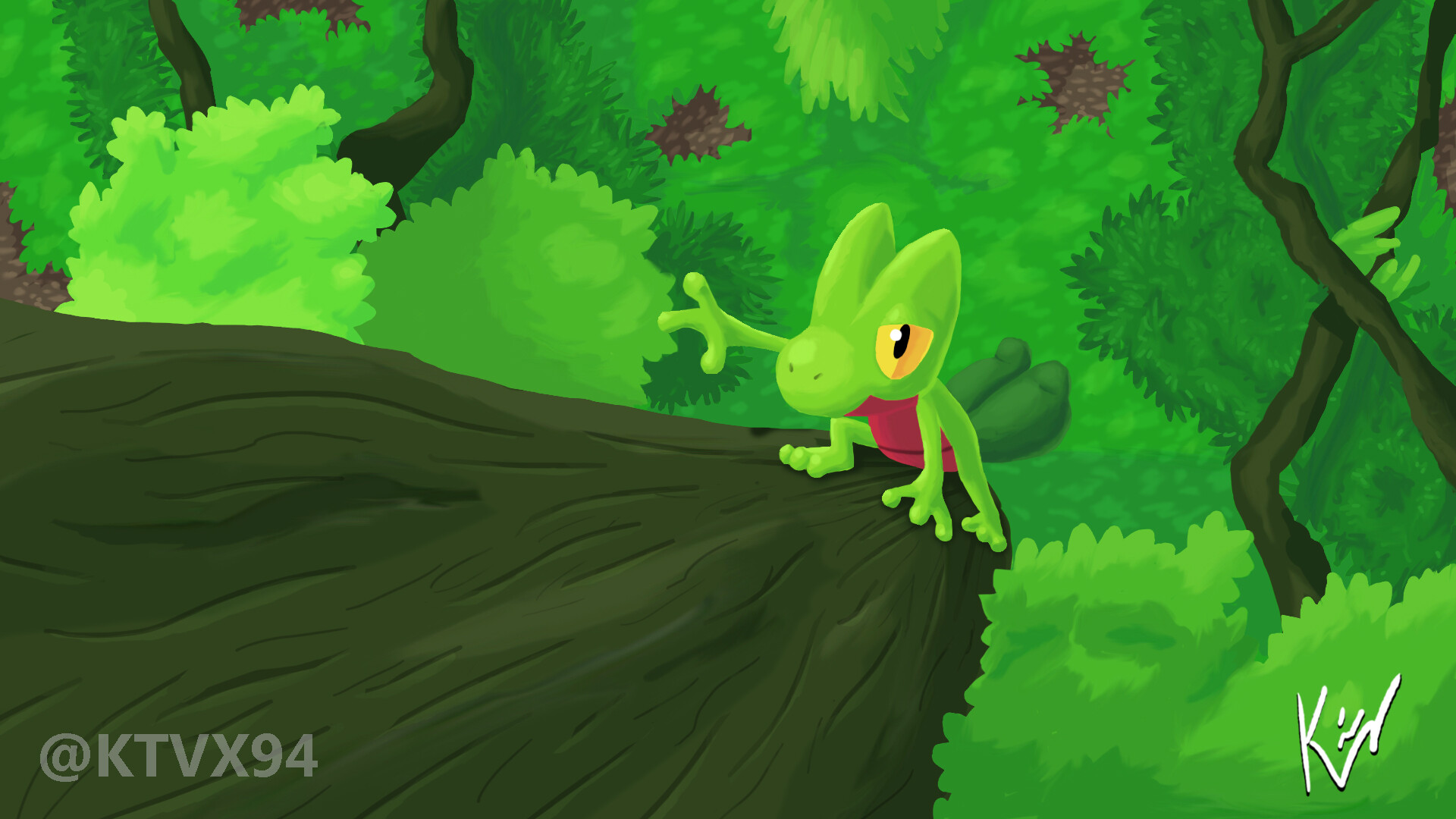 ArtStation - Treecko Fanart