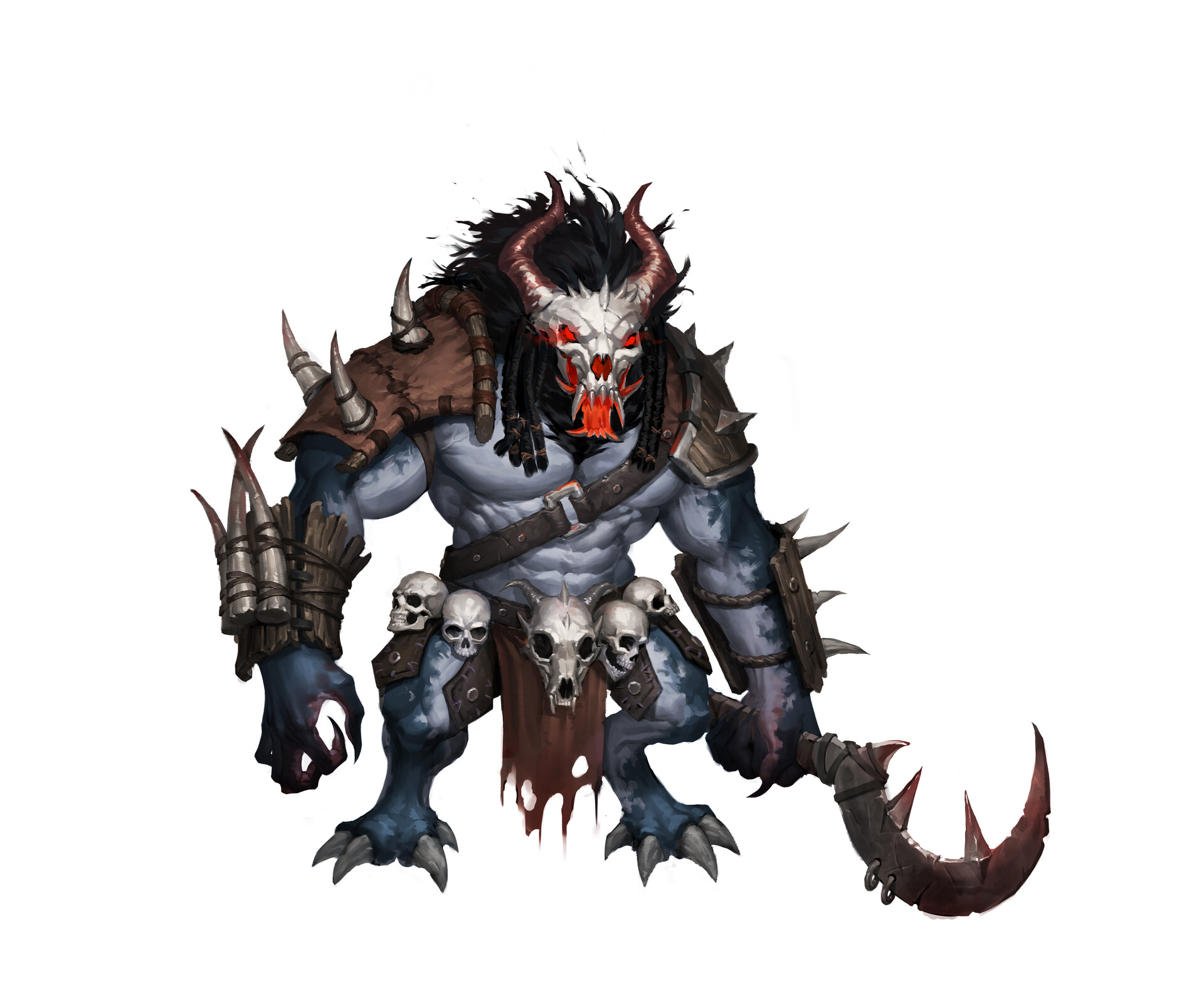 ArtStation - skull monster design