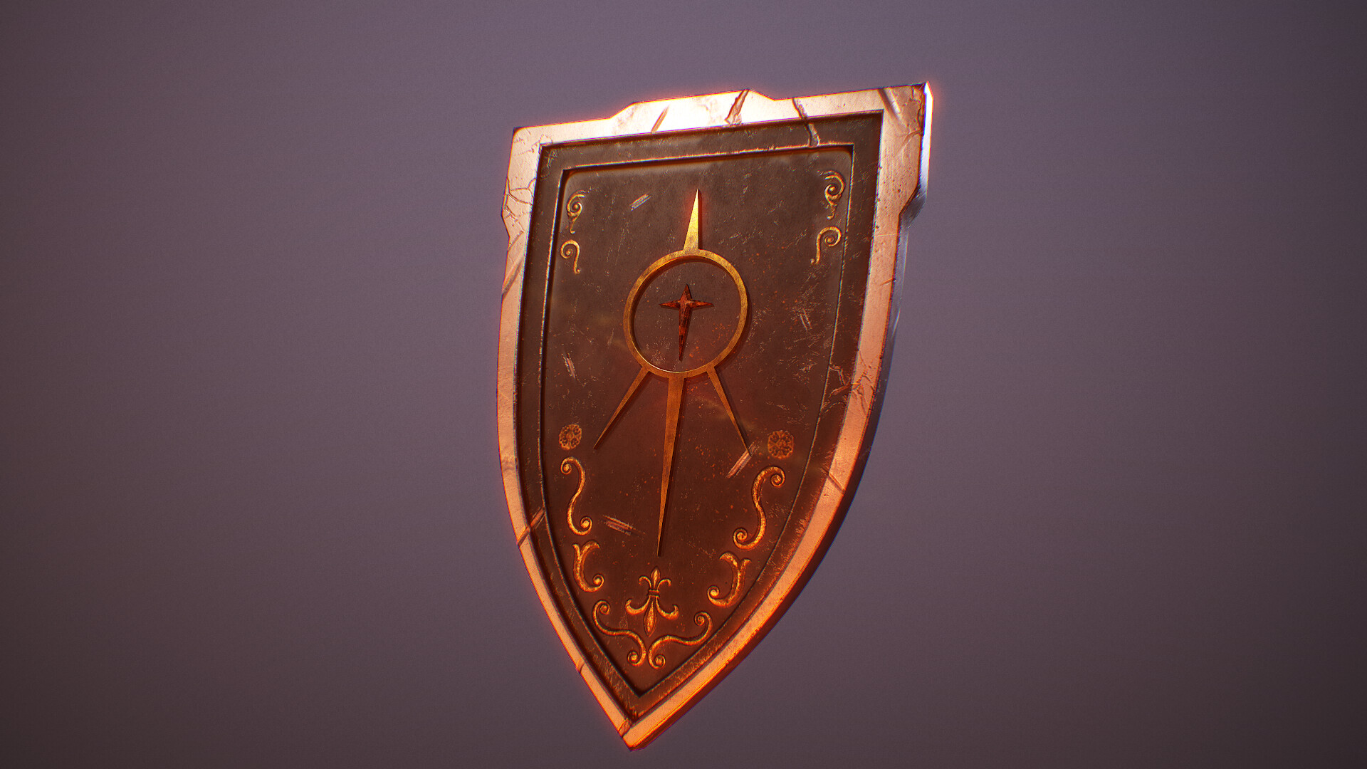 ArtStation - Shield and hammer