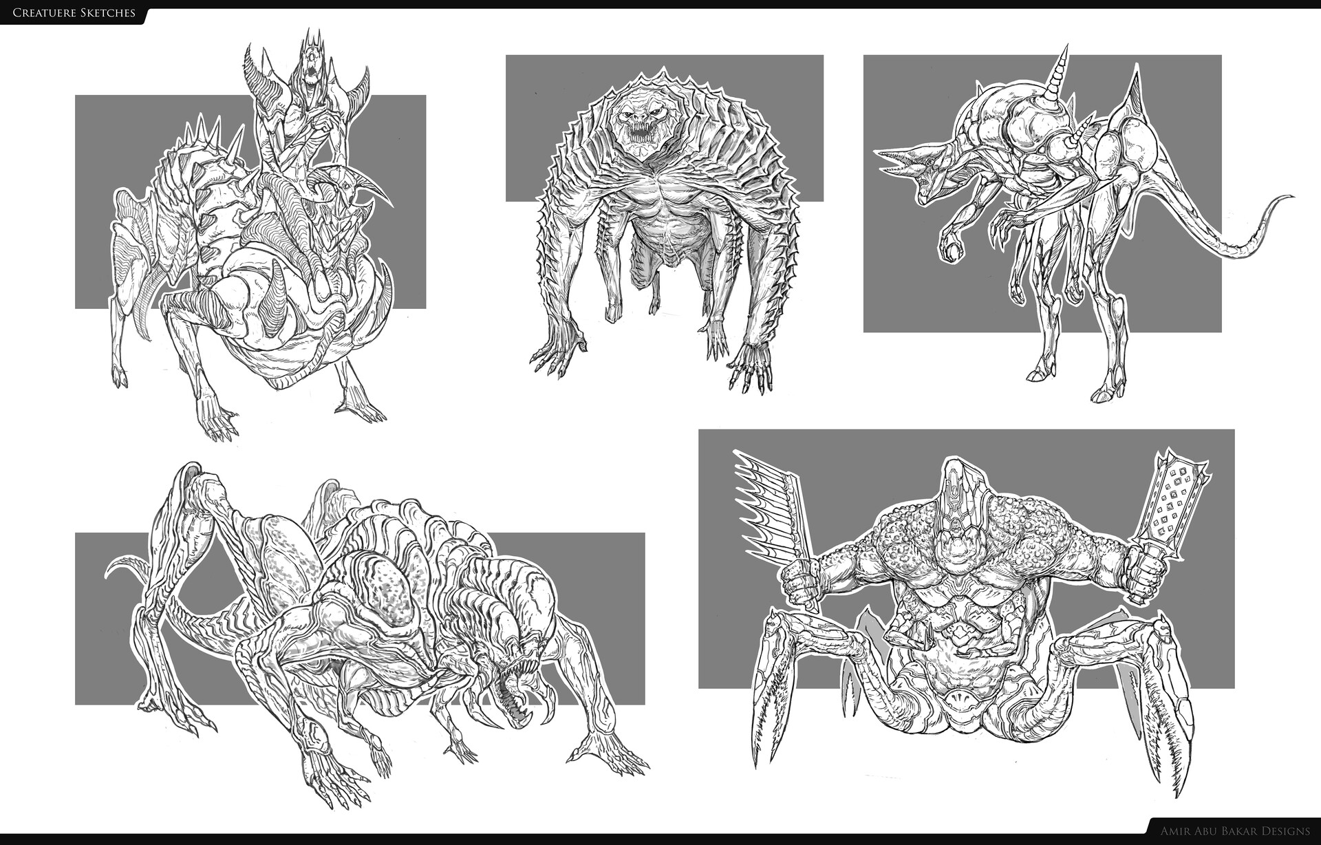 ArtStation - Creature Sketches