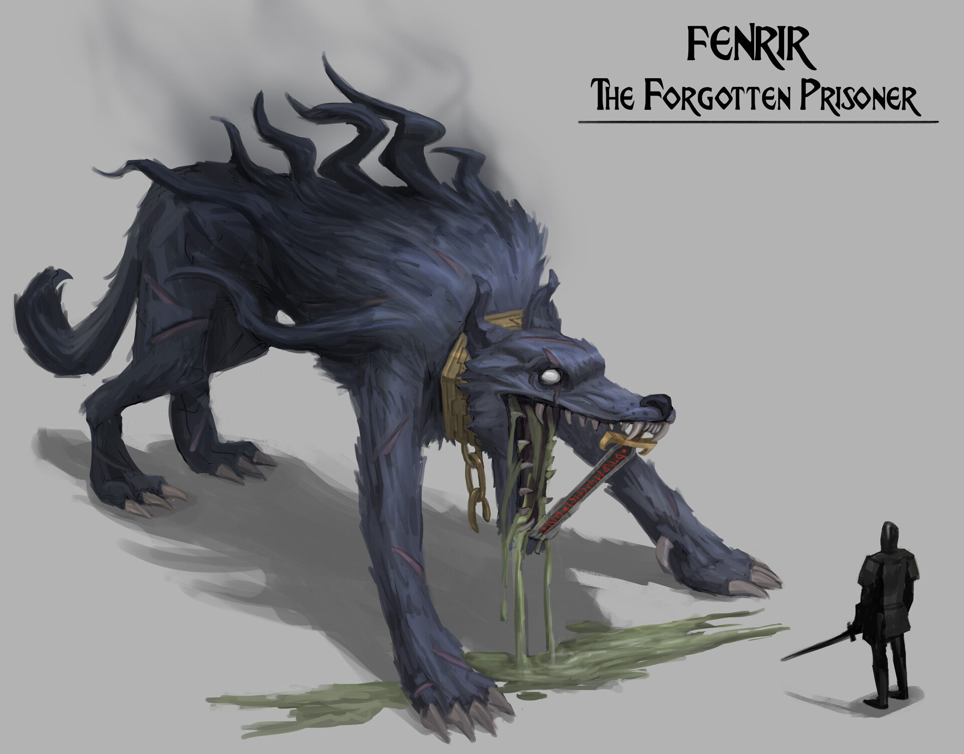 ArtStation - Elden Ring art challenge - Fenrir