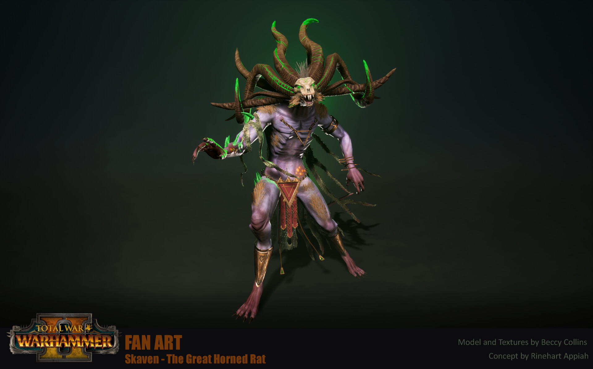 Beccy Collins - The Great Horned Rat - Fan Art