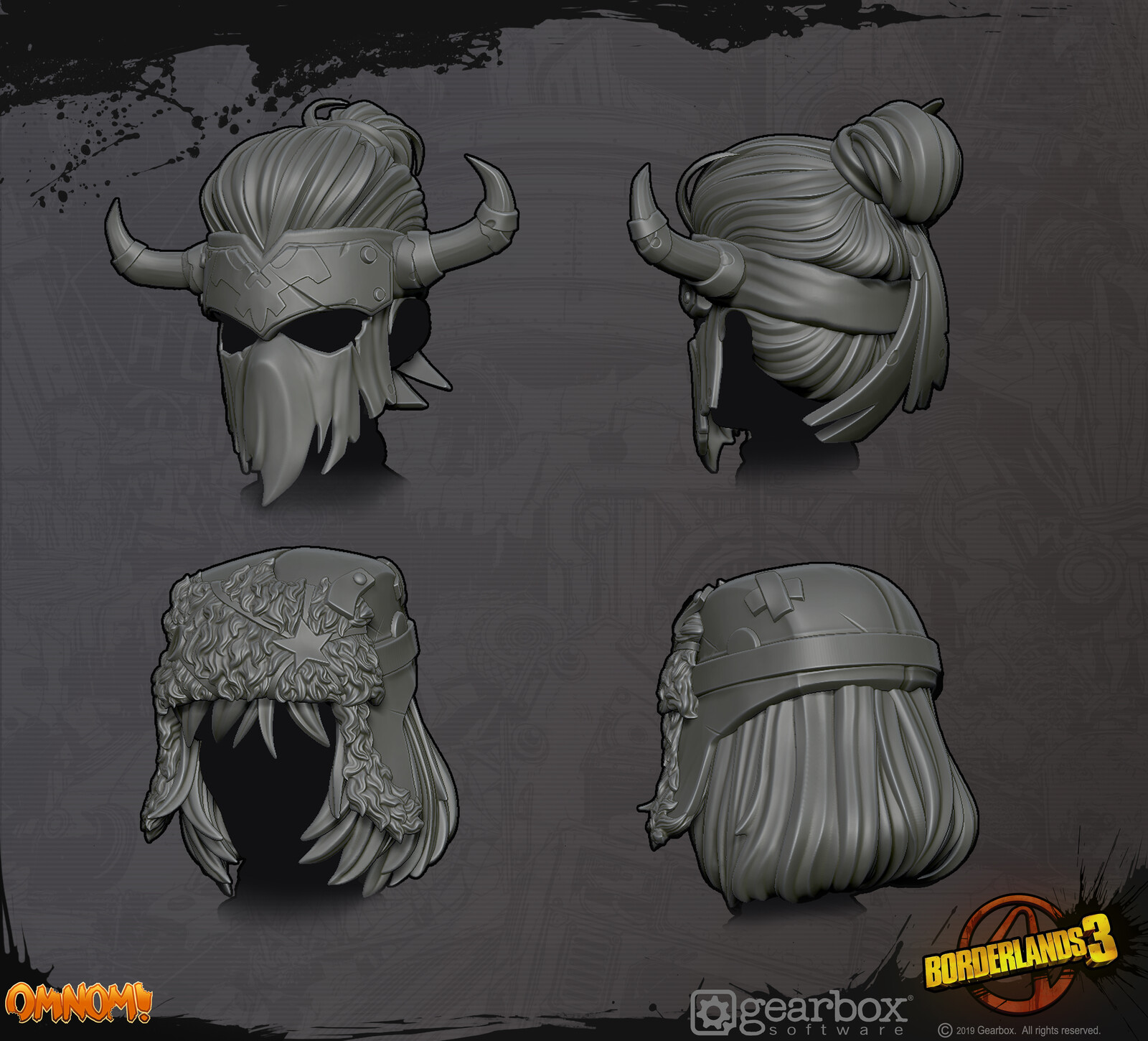 Micah Masbaum - Borderlands 3 - Moze Head Variants