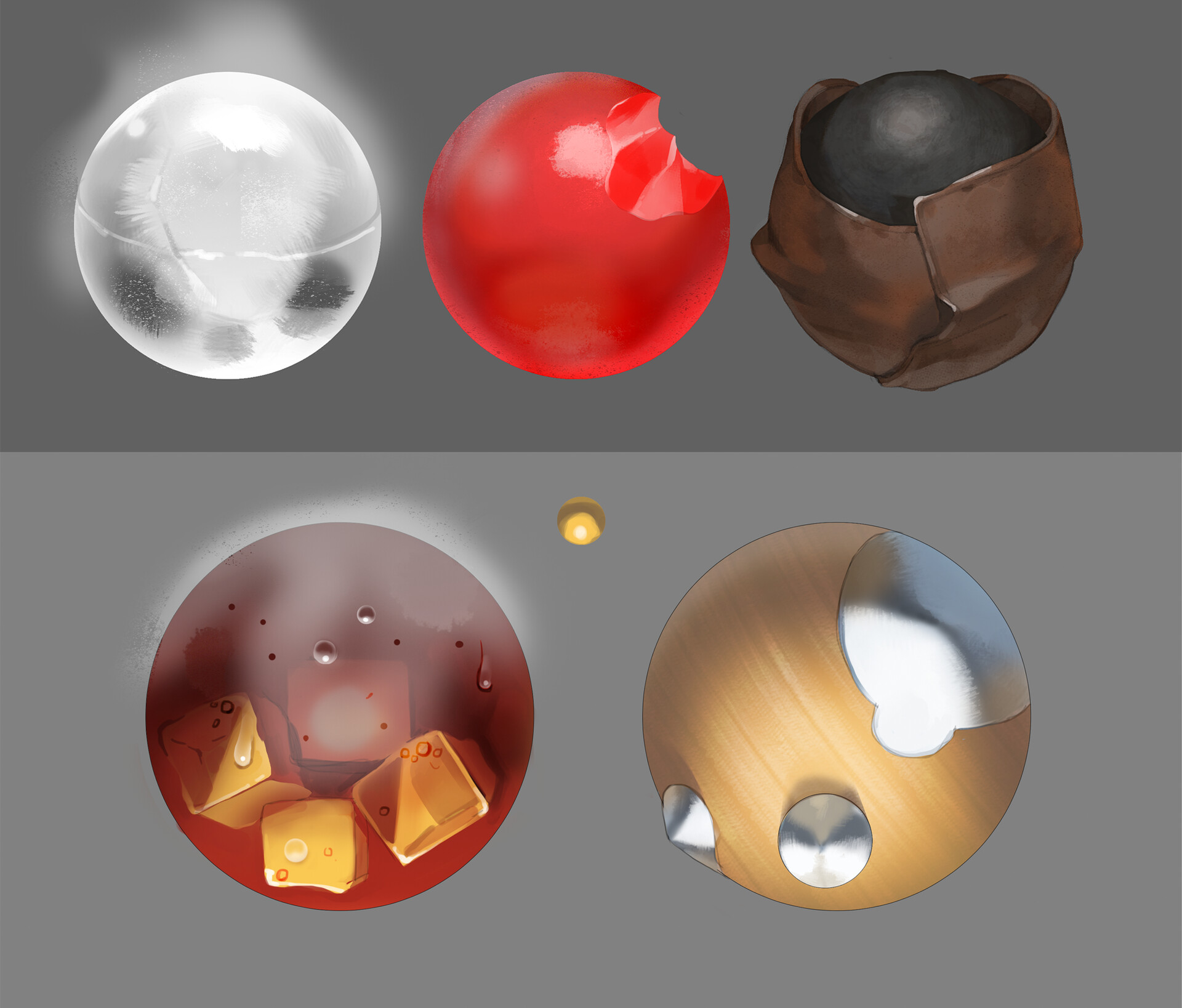 ArtStation - material practice