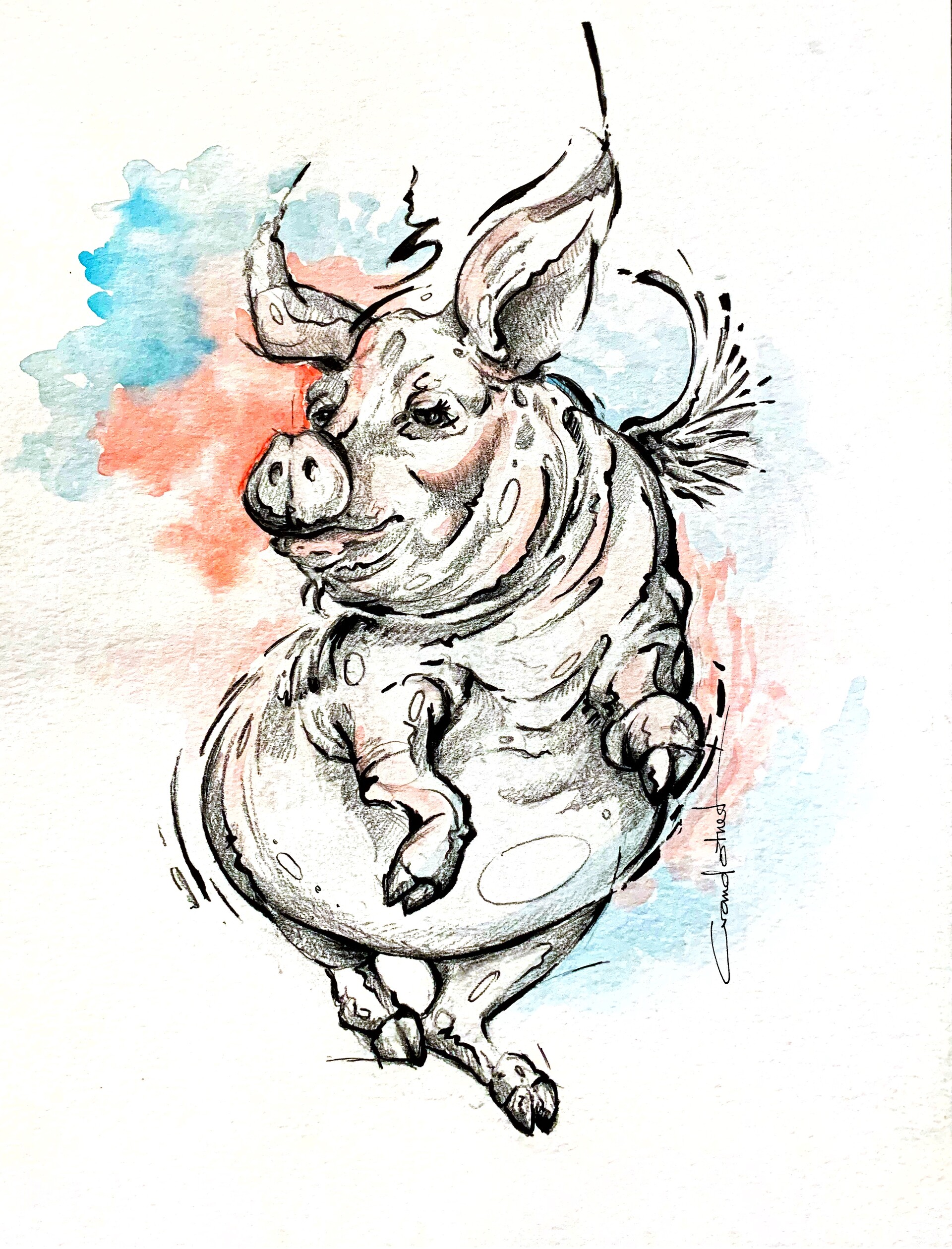 ArtStation - “how time flies”, year of the pig, gone