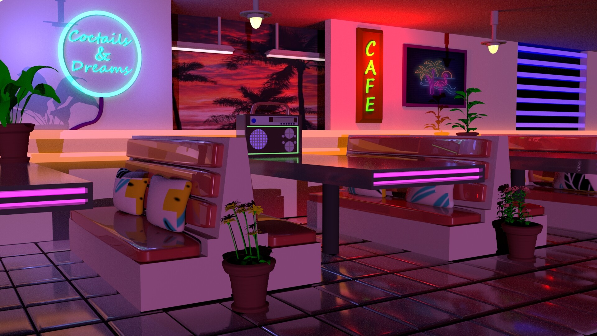 ArtStation - Vaporwave Place