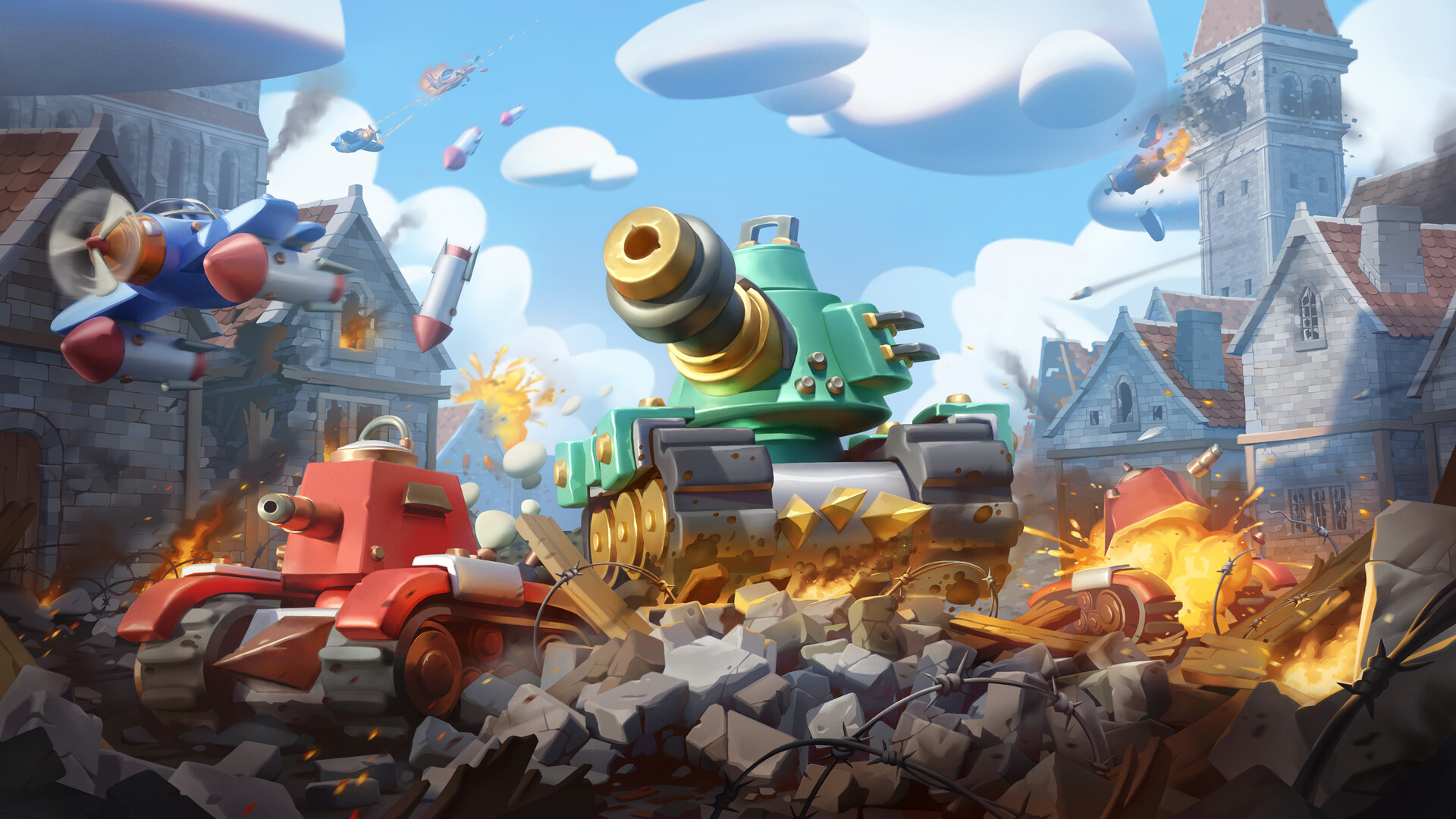 ArtStation - Tank Wars Toon
