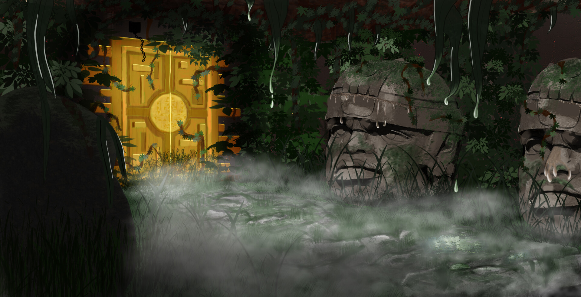ArtStation - Olmec Interior Environment Design