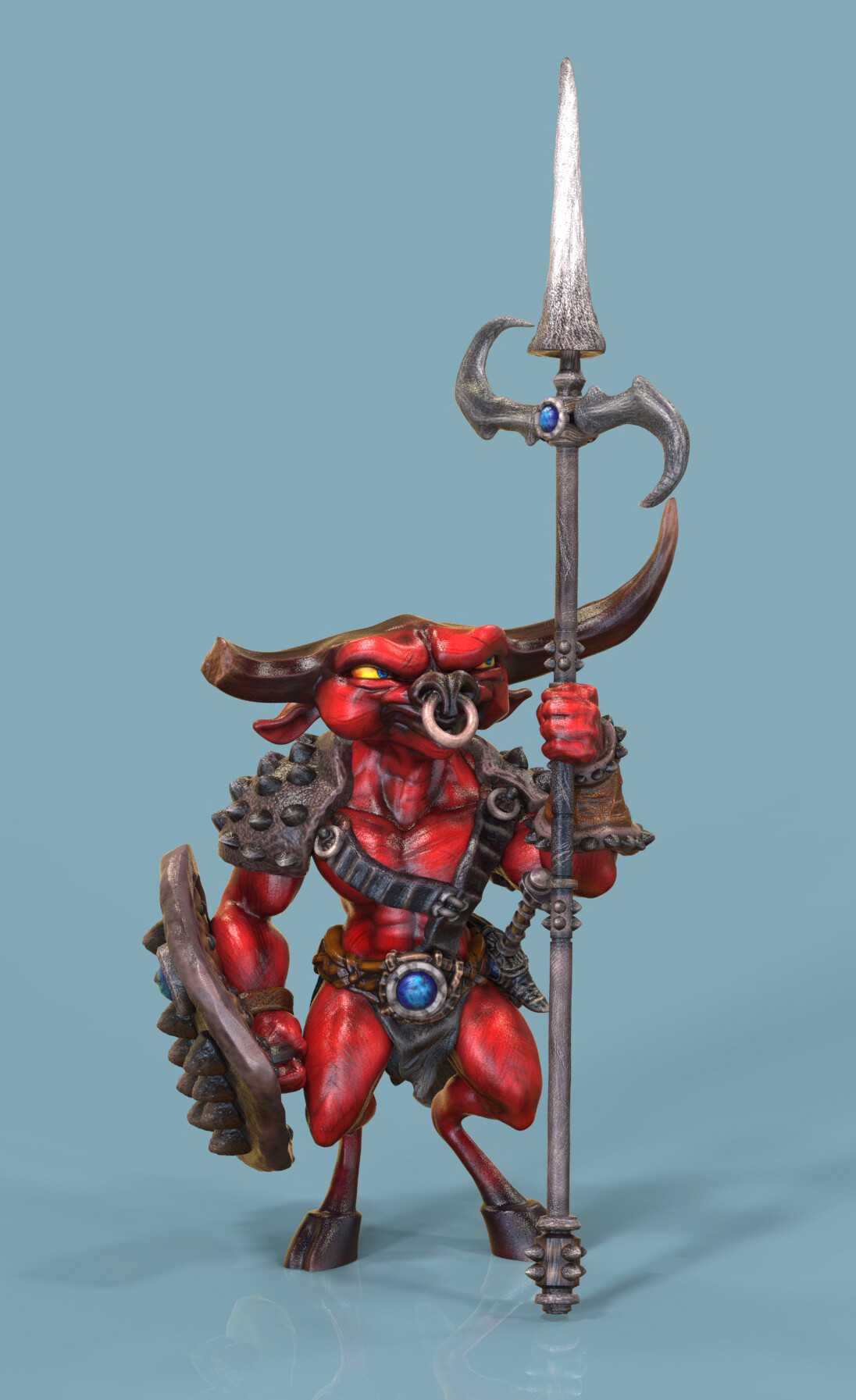 ArtStation - Red Minotaur tabletop