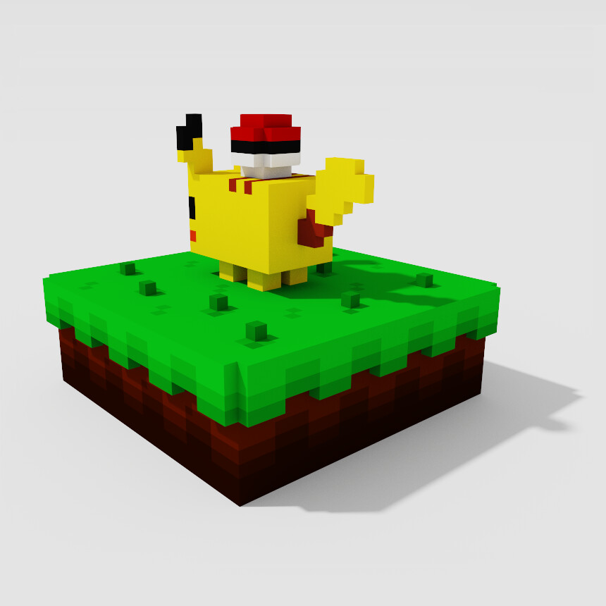 Bruno Rodds - Pikachu Voxel Art (Rework)