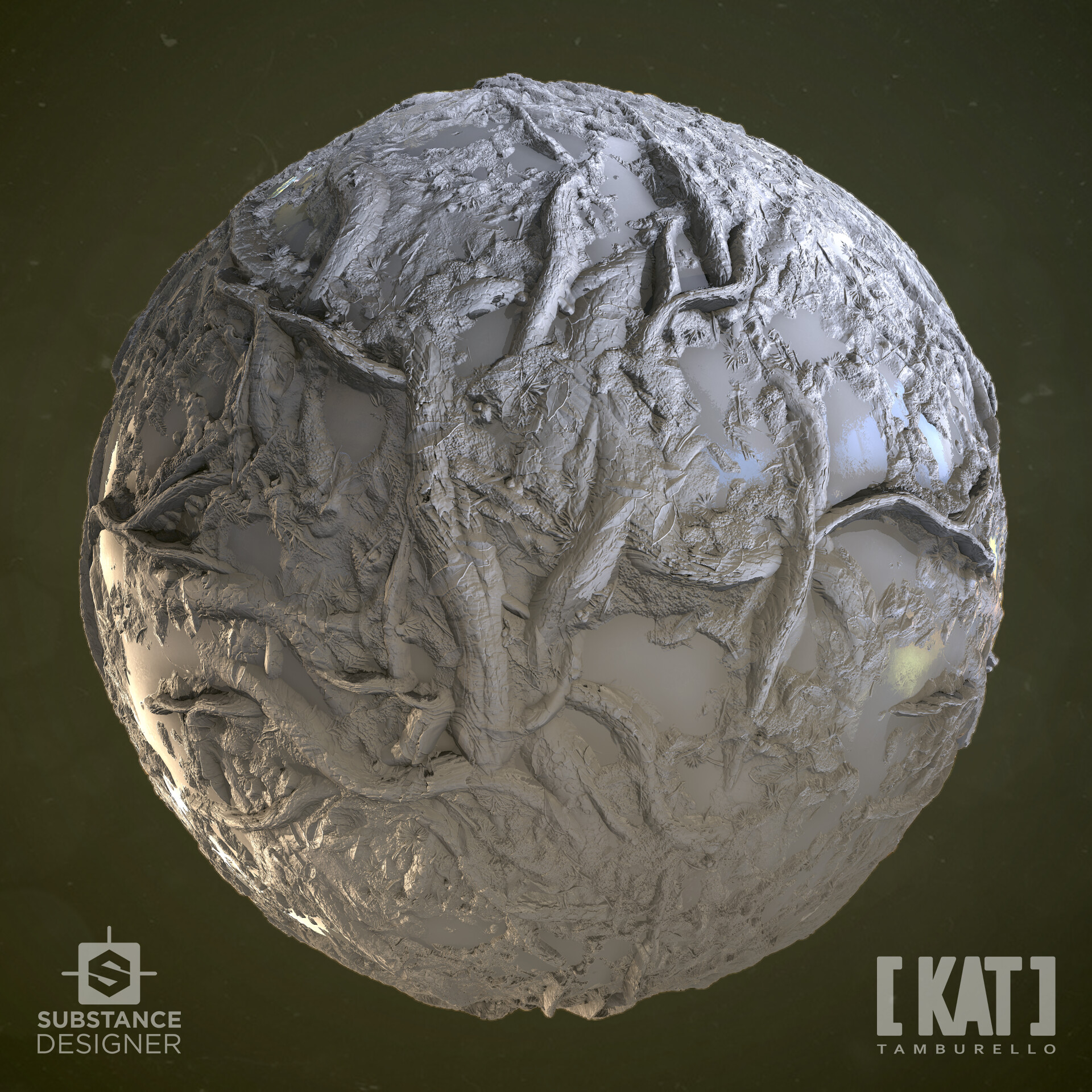 Kat Tamburello Portfolio - Tree Roots Designer Material