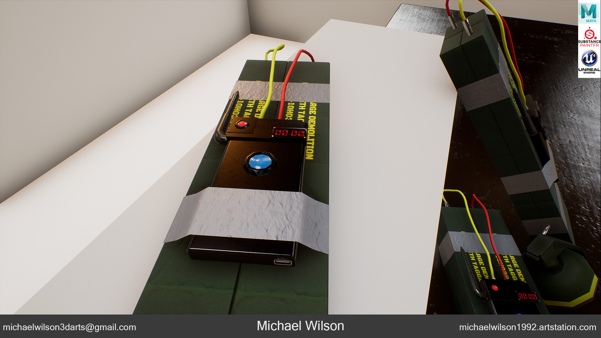 Michael Wilson - Low Poly C4 Model