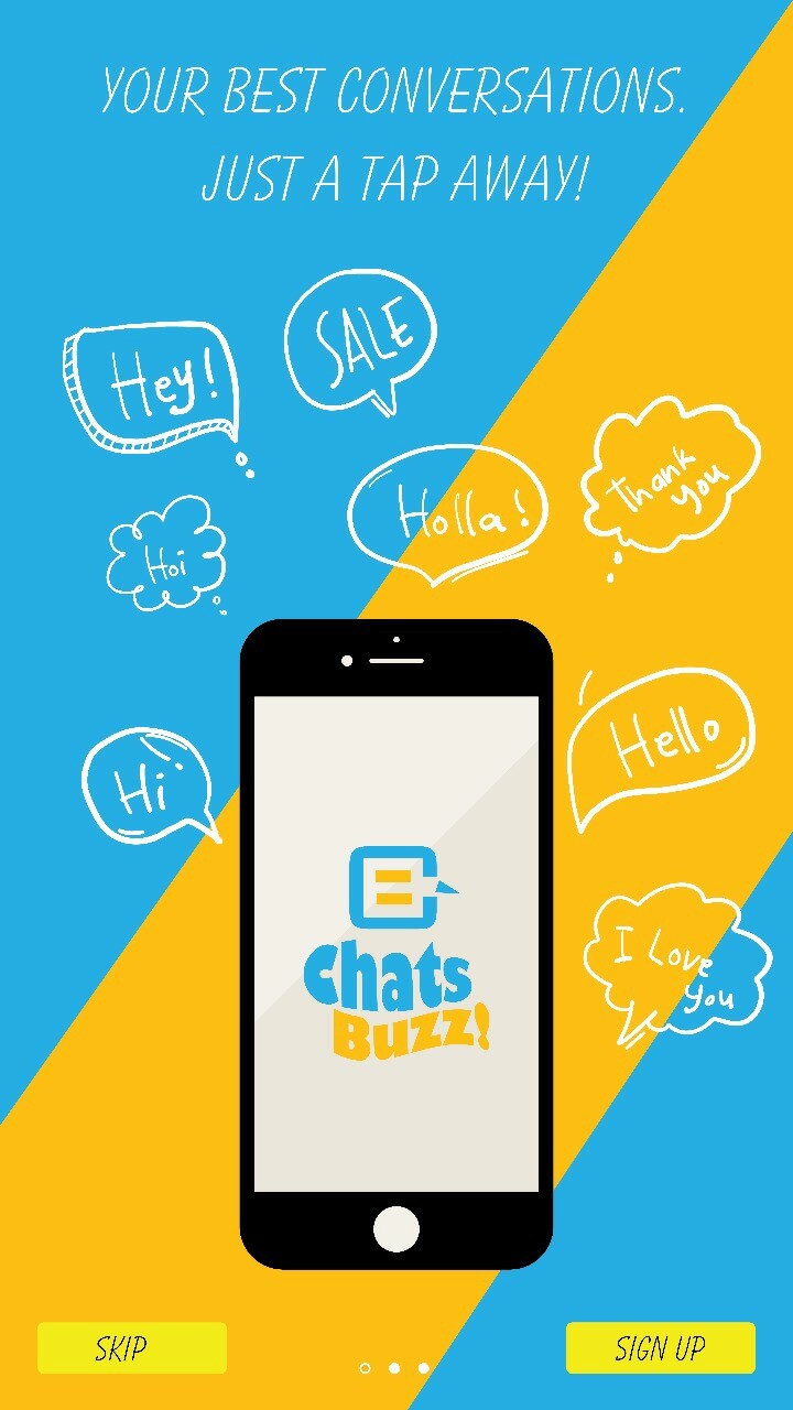 Blinking Dots - Chats Buzz - Logo + Splash Screen Designs by Blinking ...