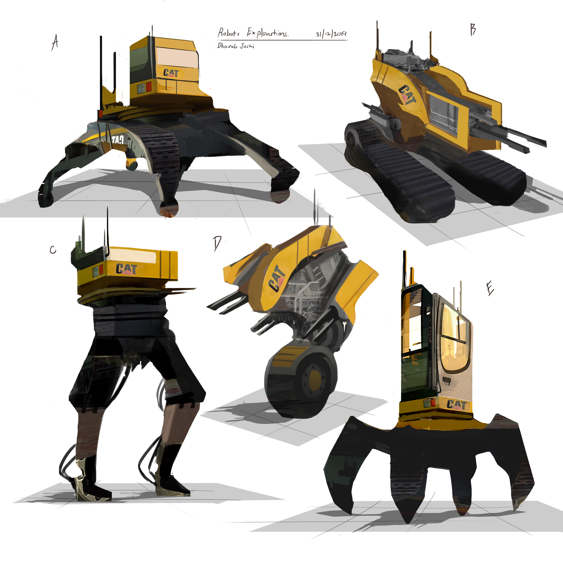 ArtStation - Robots - Concept Explorations