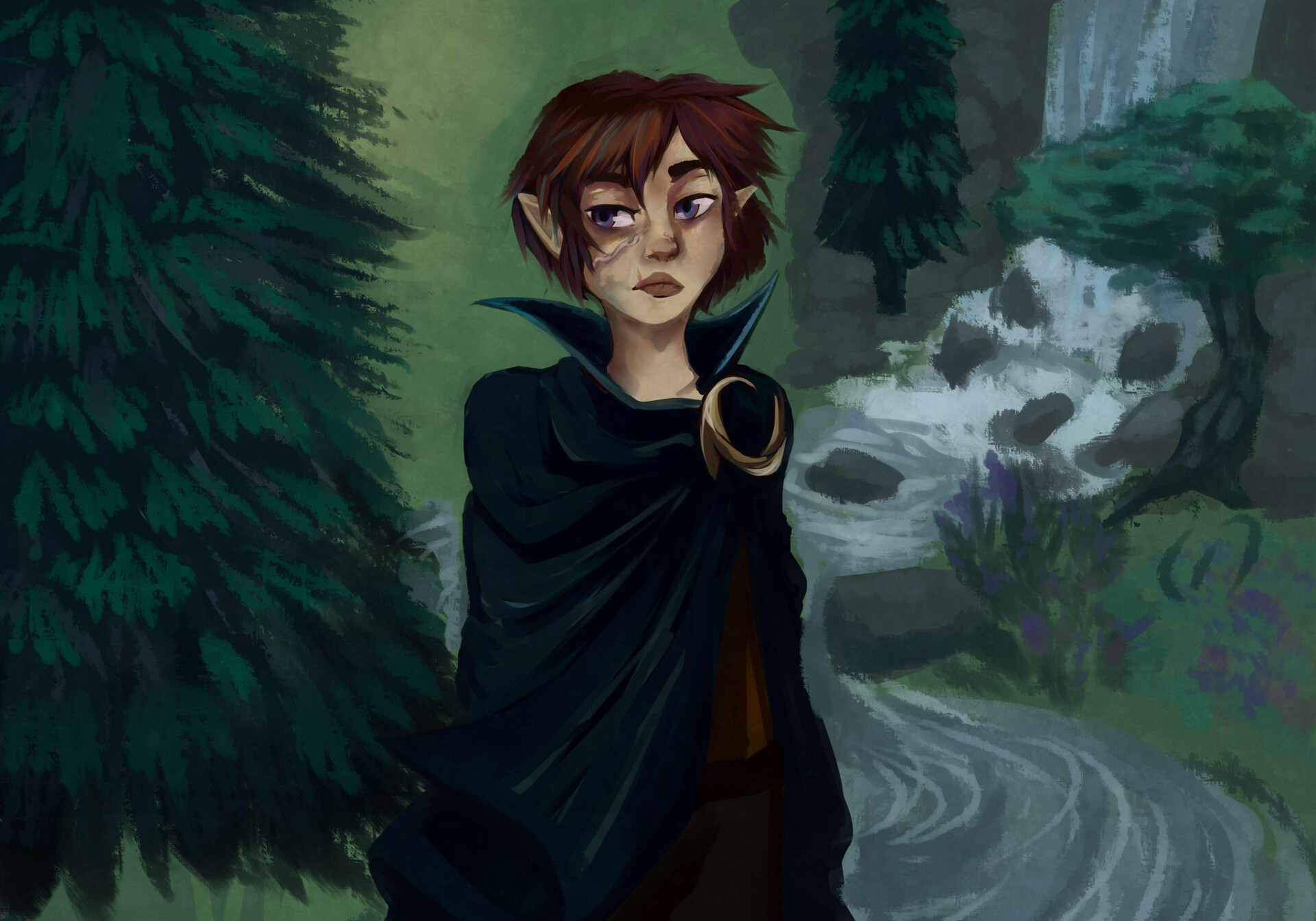 ArtStation - An Elf in the mountains