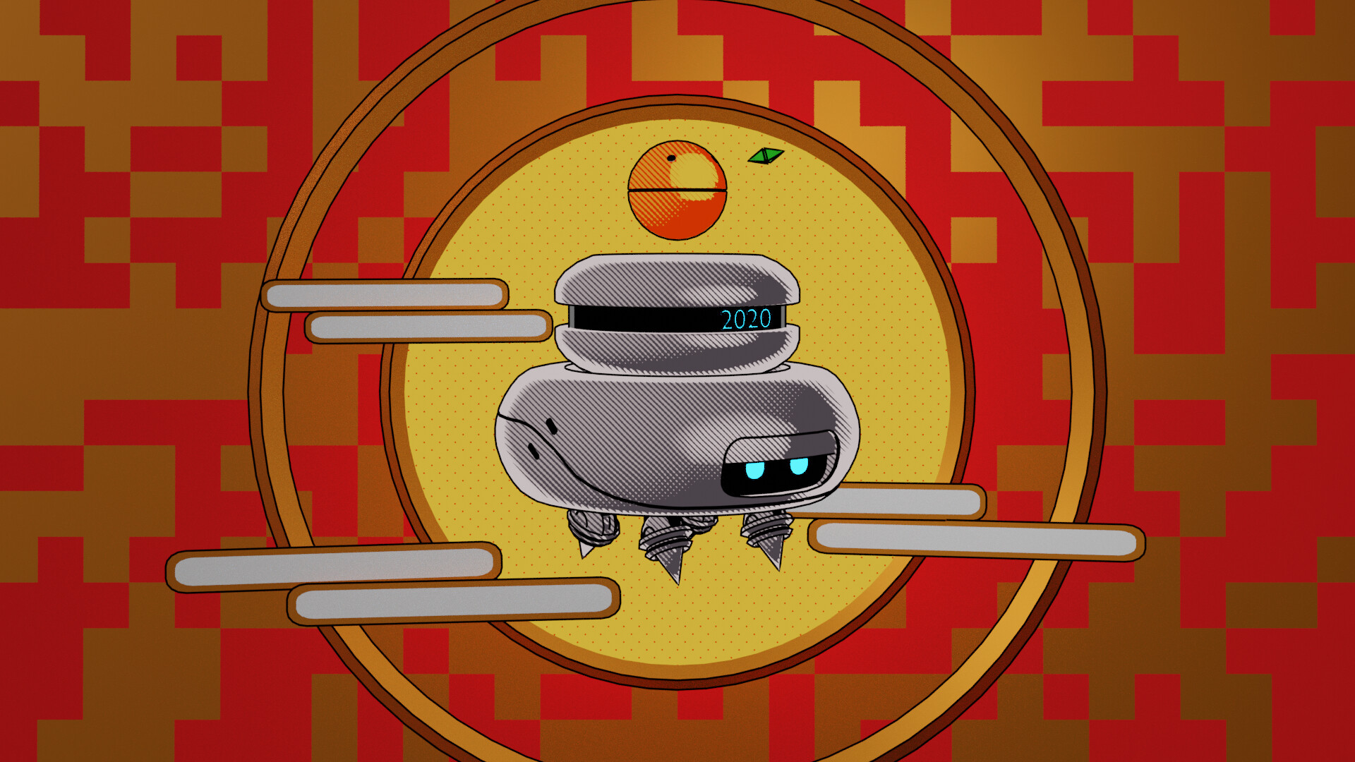 ArtStation - Kagami mochi robot 2020