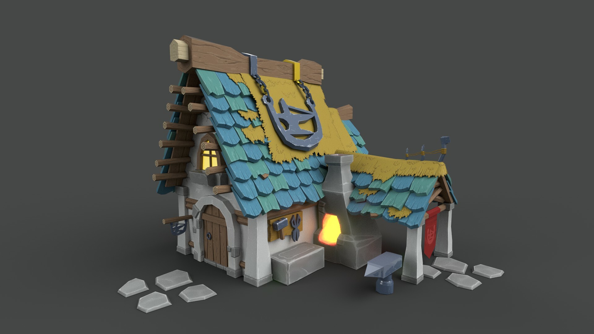 ArtStation - Blacksmith's House