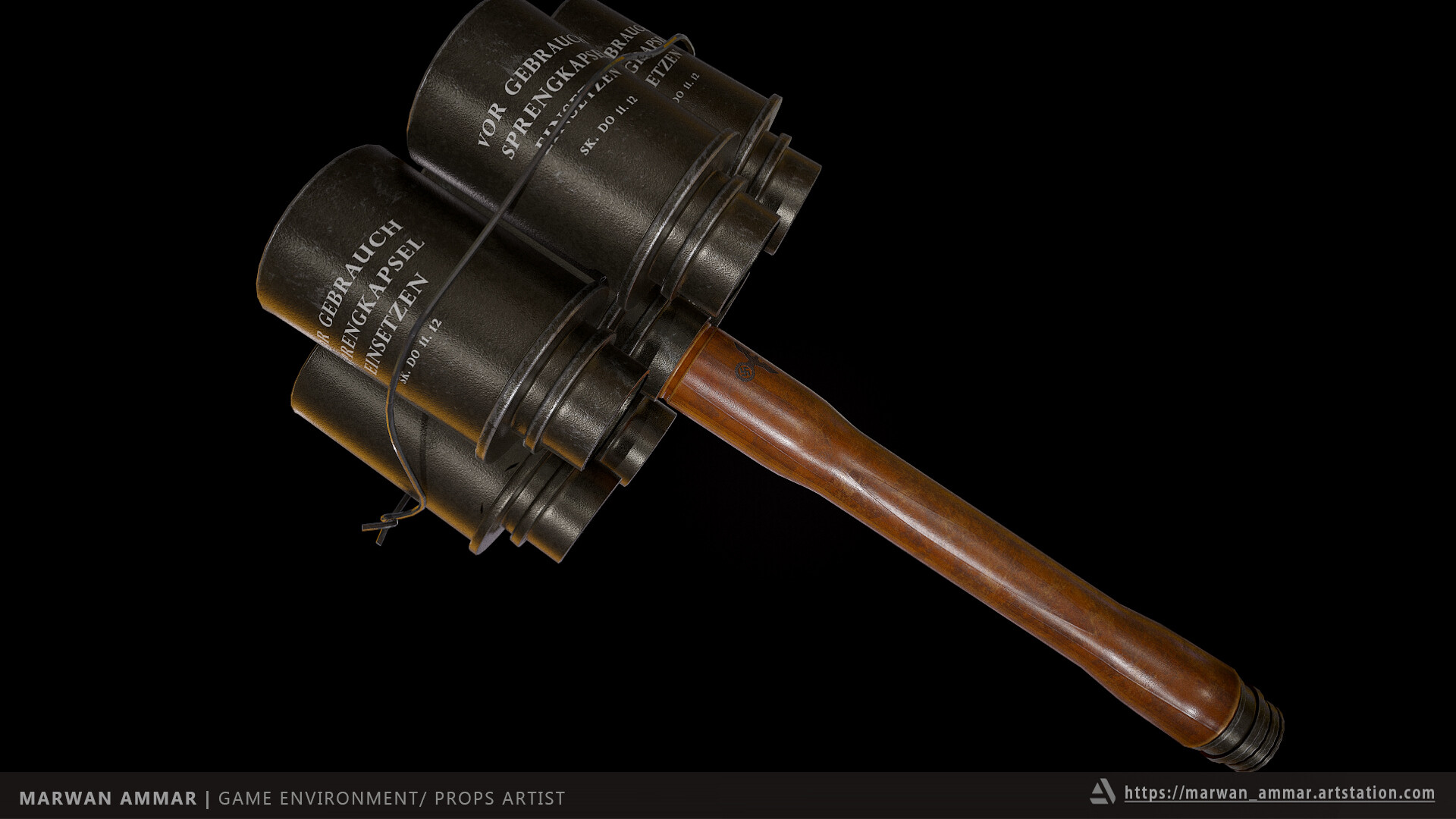 Marwan Ammar - German M24 Stick Grenade Anti-Tank Bundle-WWII