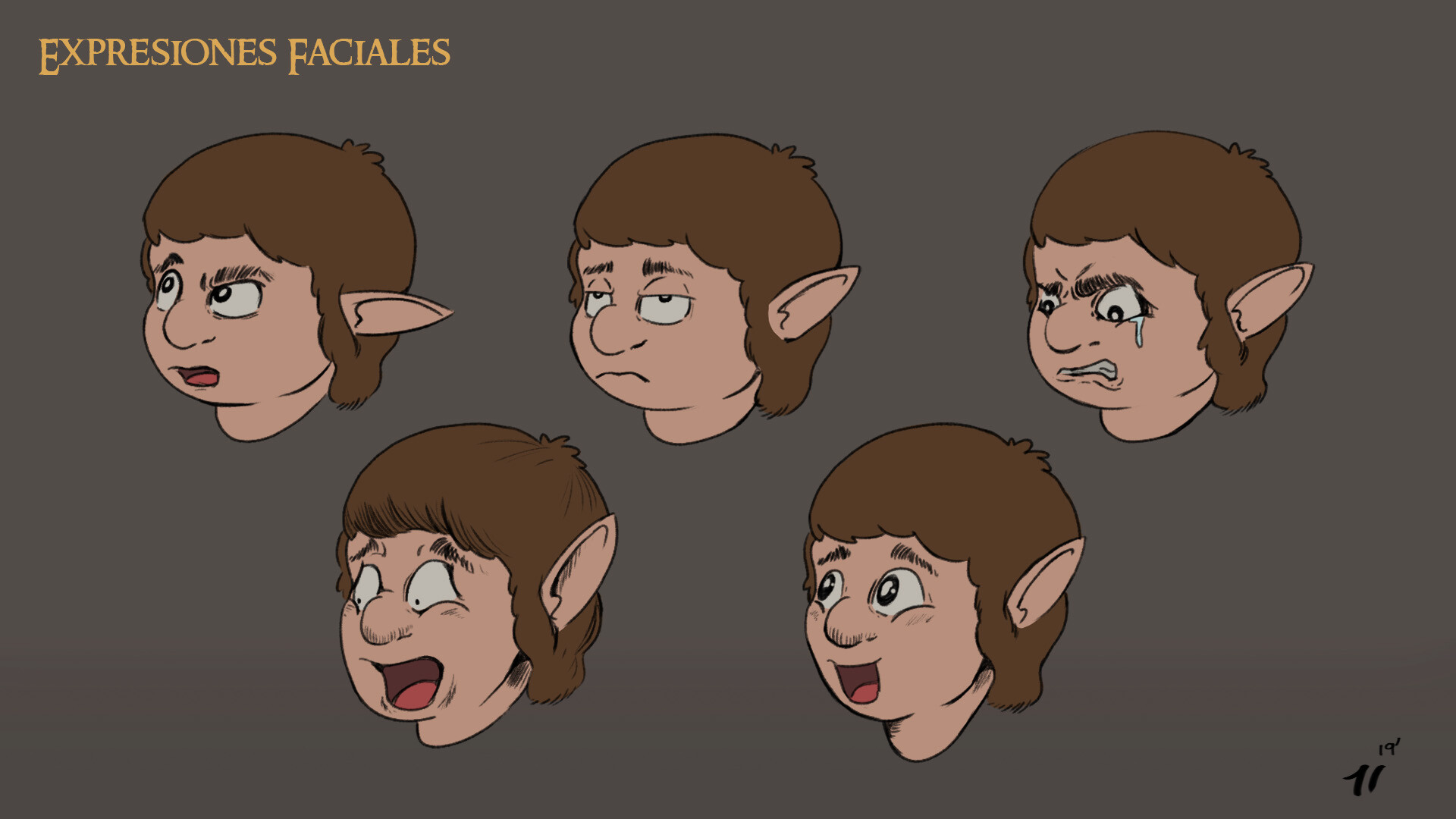 Edver Yañez - Frodo Character Design