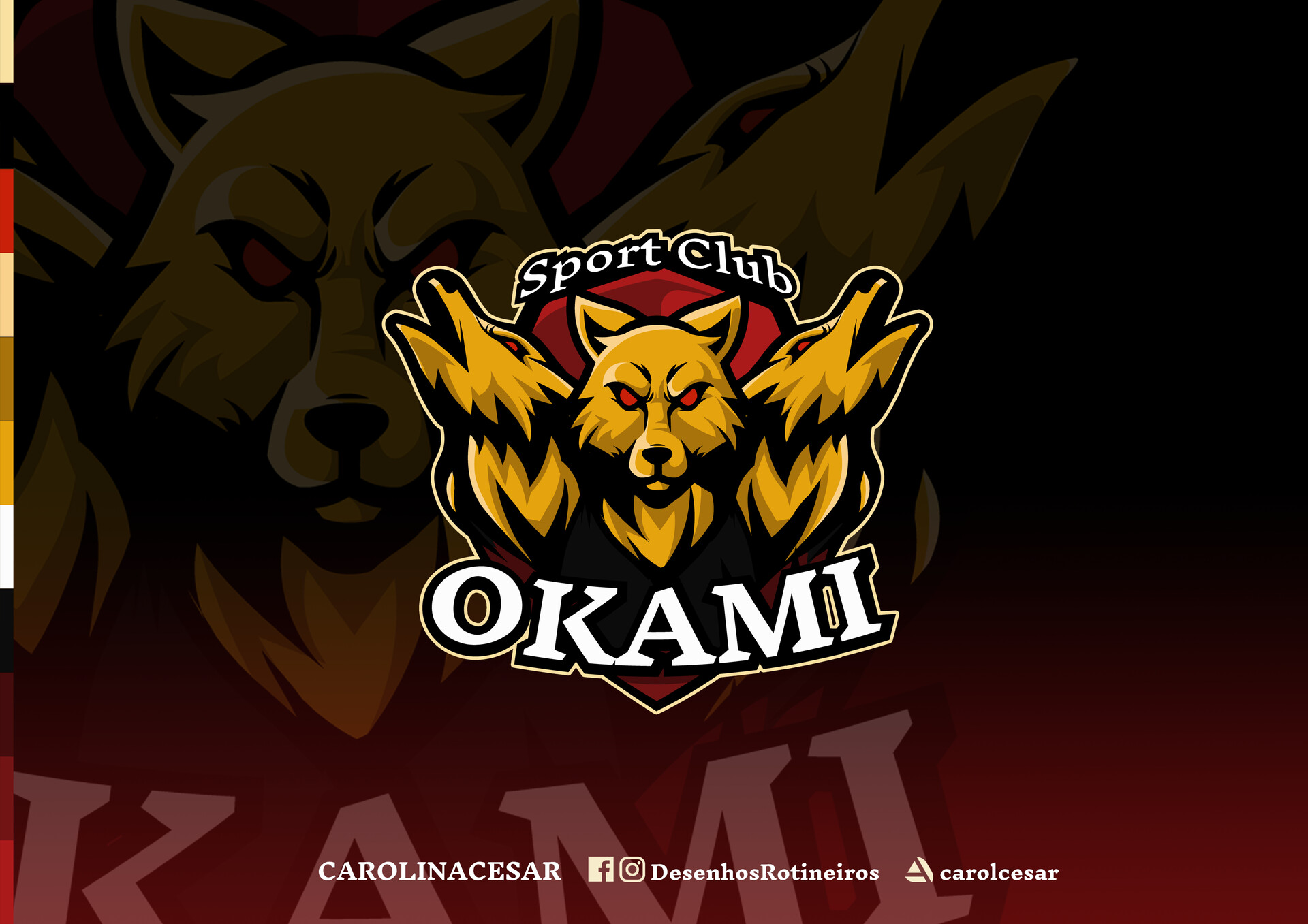 ArtStation - Okami Logo - E-sport