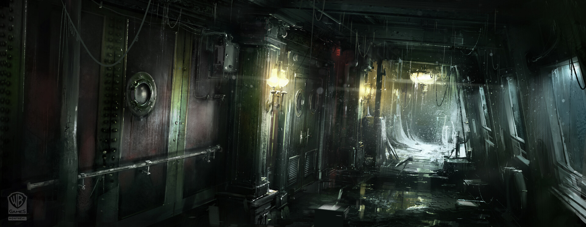 ArtStation - Batman Arkham Origins Boat hallway