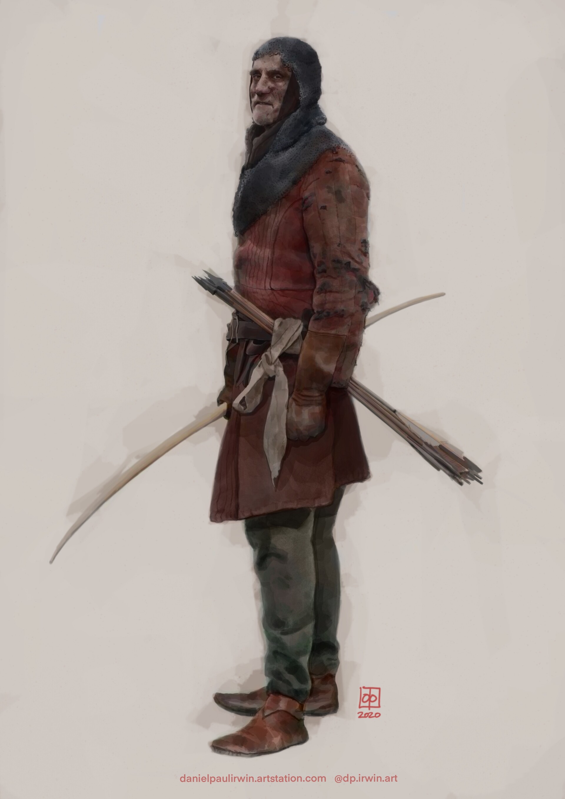 ArtStation - Scottish Archer, 14th Century.