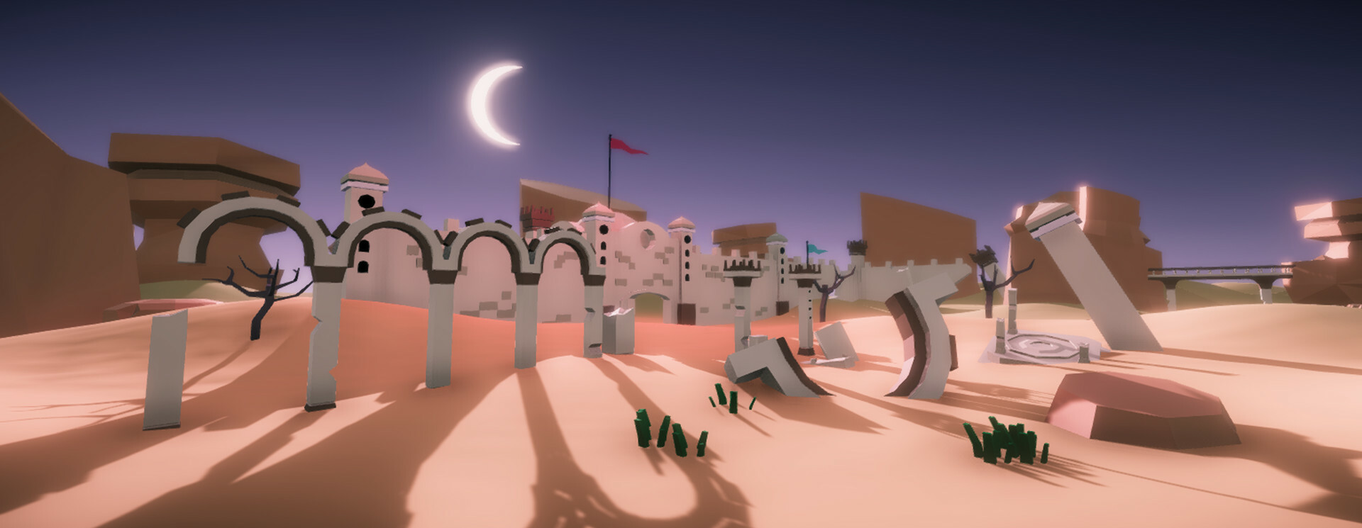 ArtStation - Low Poly Desert Ruins