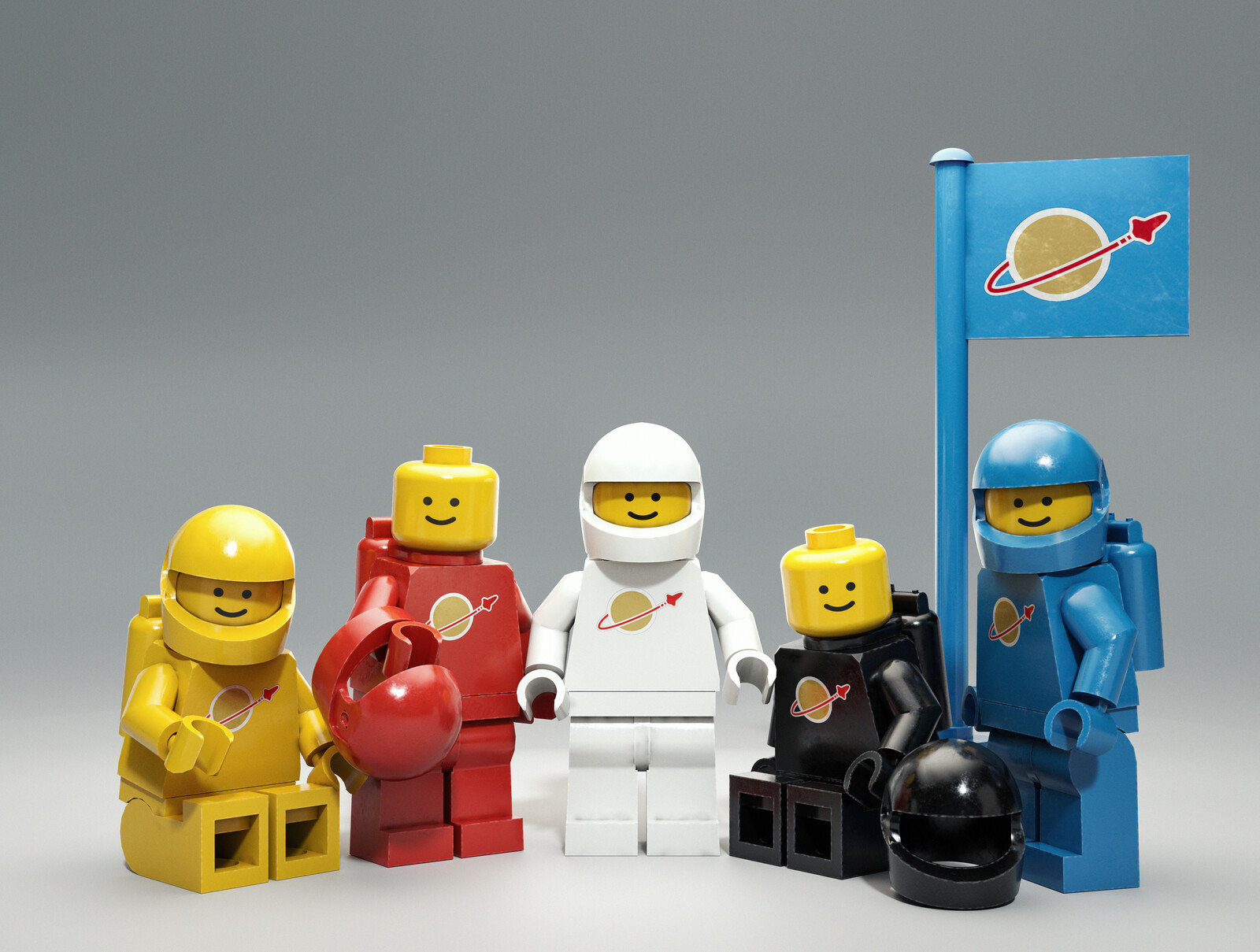 Matts Verkest - Classic Lego SpaceMan minifigs