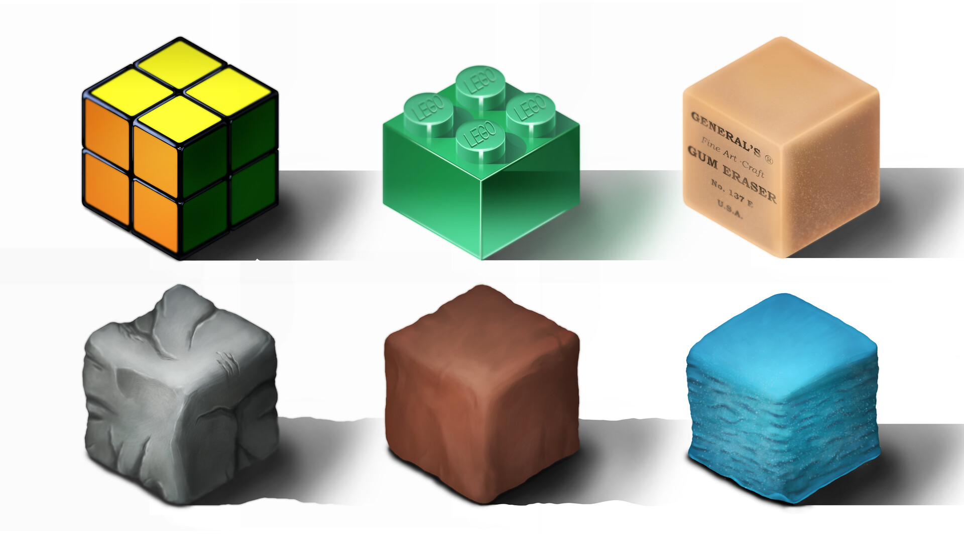 Nathanael Gulbranson - Material Cube Studies