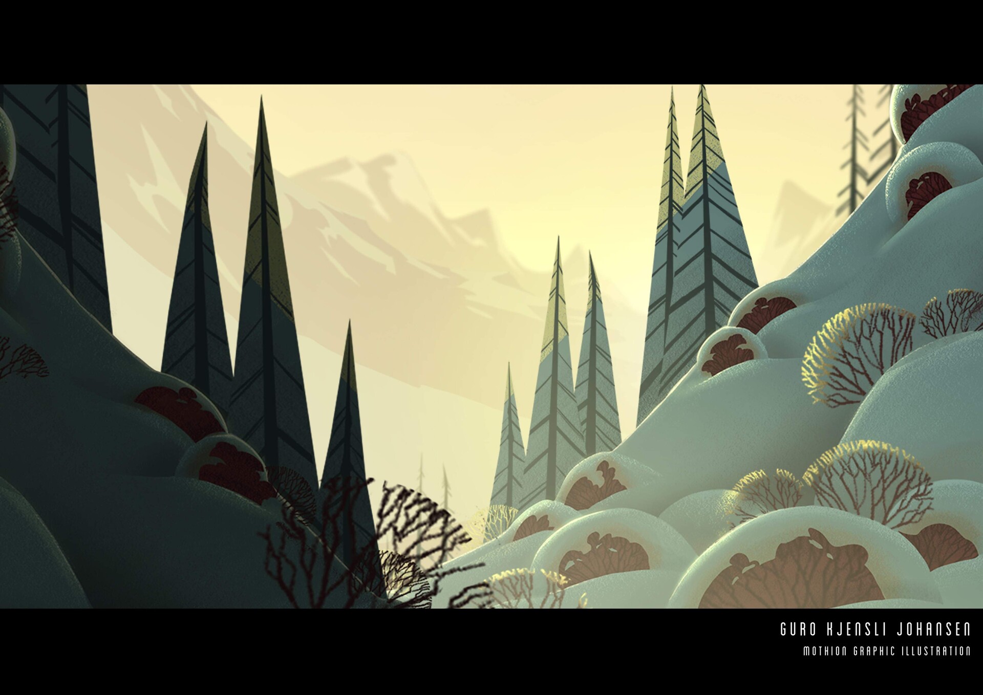 ArtStation - Winter landscape - Concept art