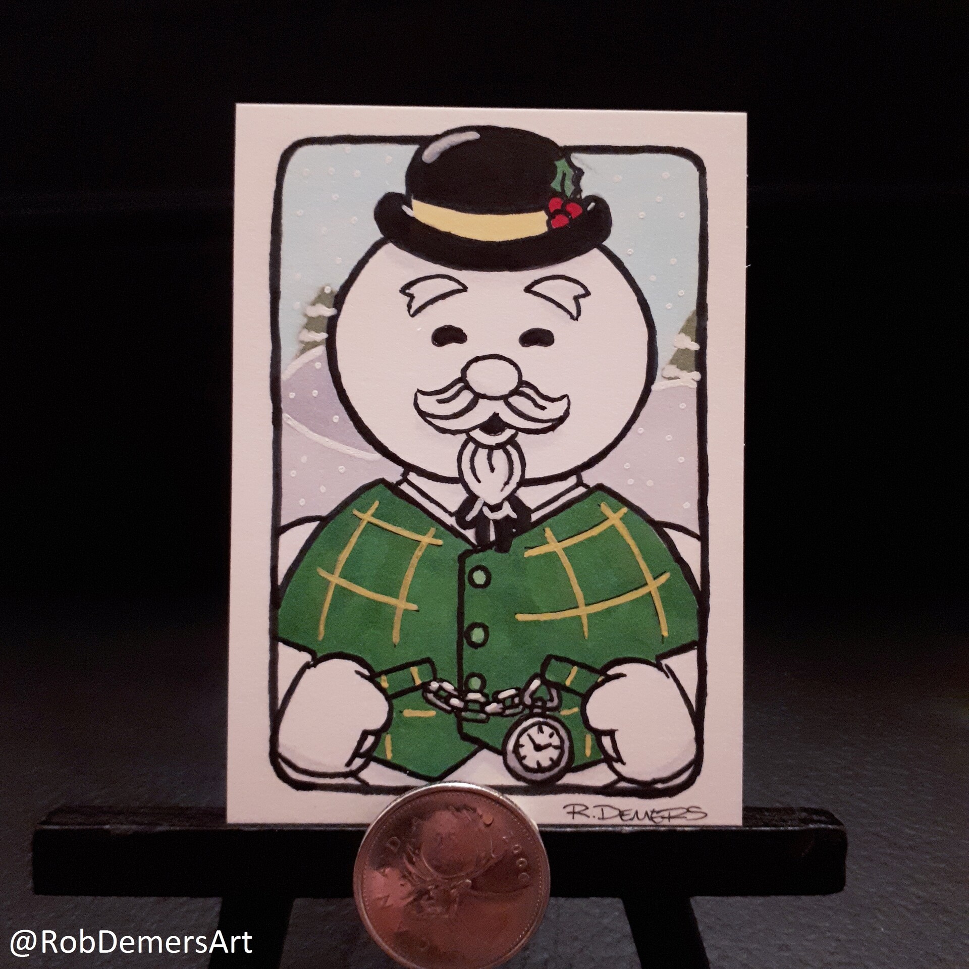 ArtStation - Sam the Snowman sketch card