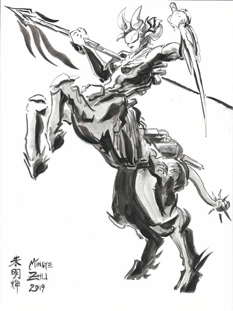 ArtStation - Extreme Powermetal Centaur (2019)