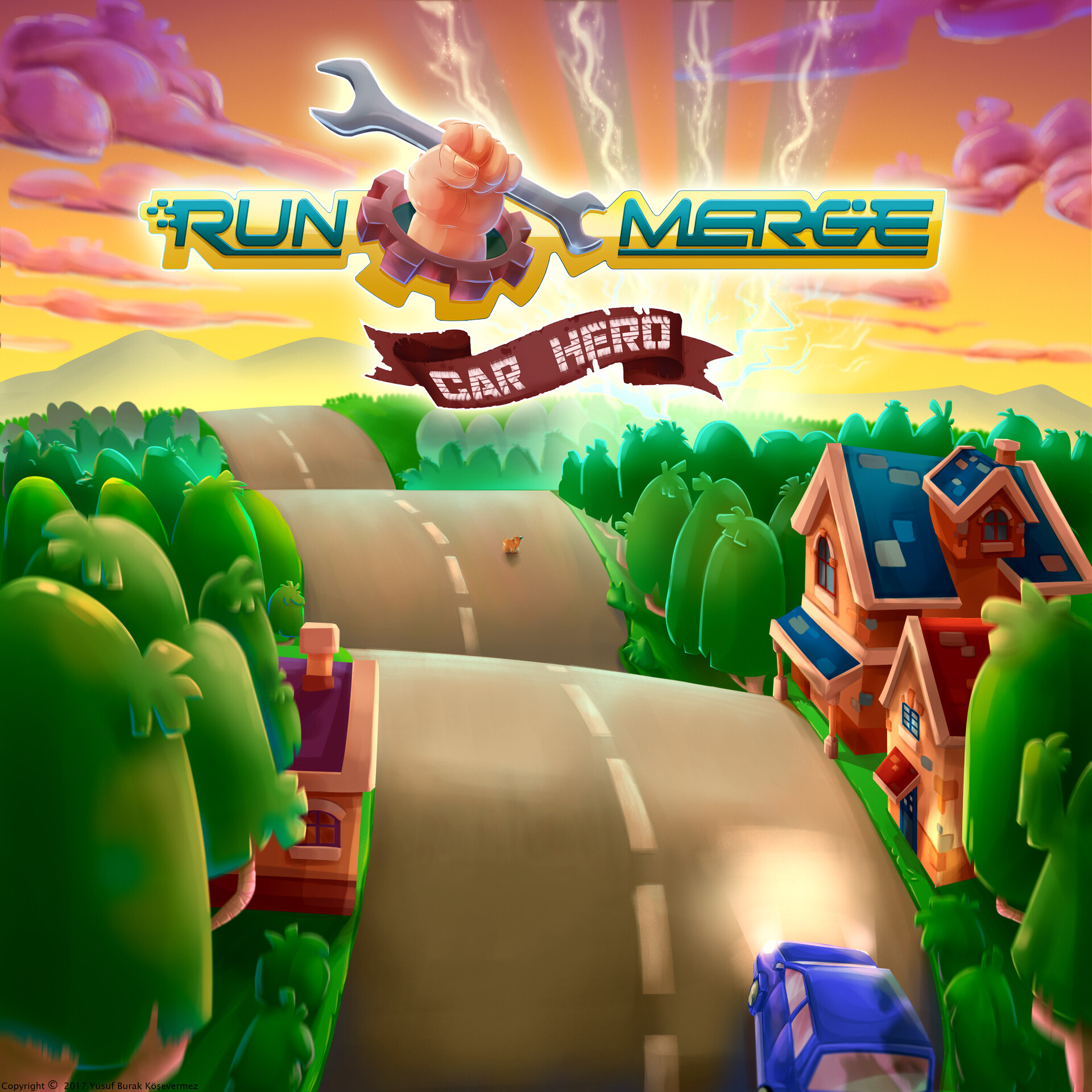 ArtStation - "RUN MERGE Car Hero" Mobile Game