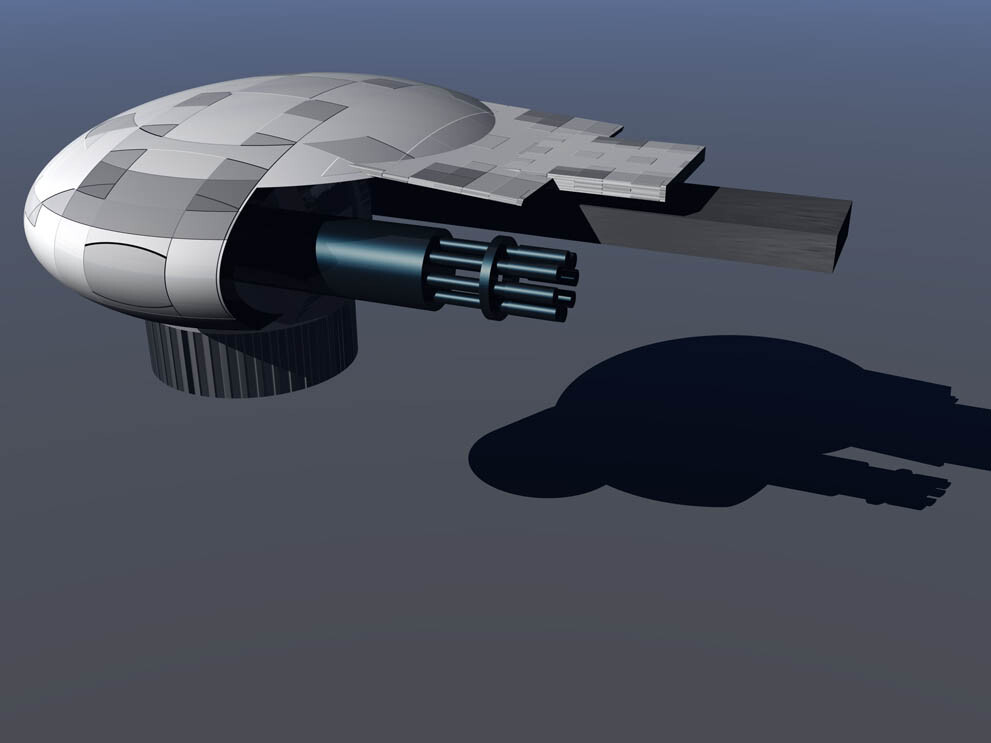 ArtStation - Carrier Main Gun mounts Mk2