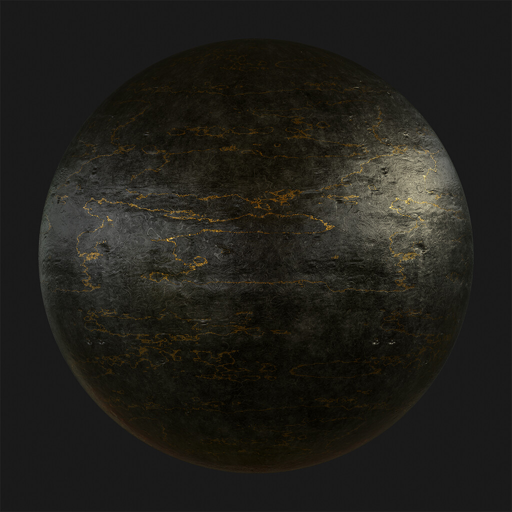 ArtStation - Damascus Gold Inlay