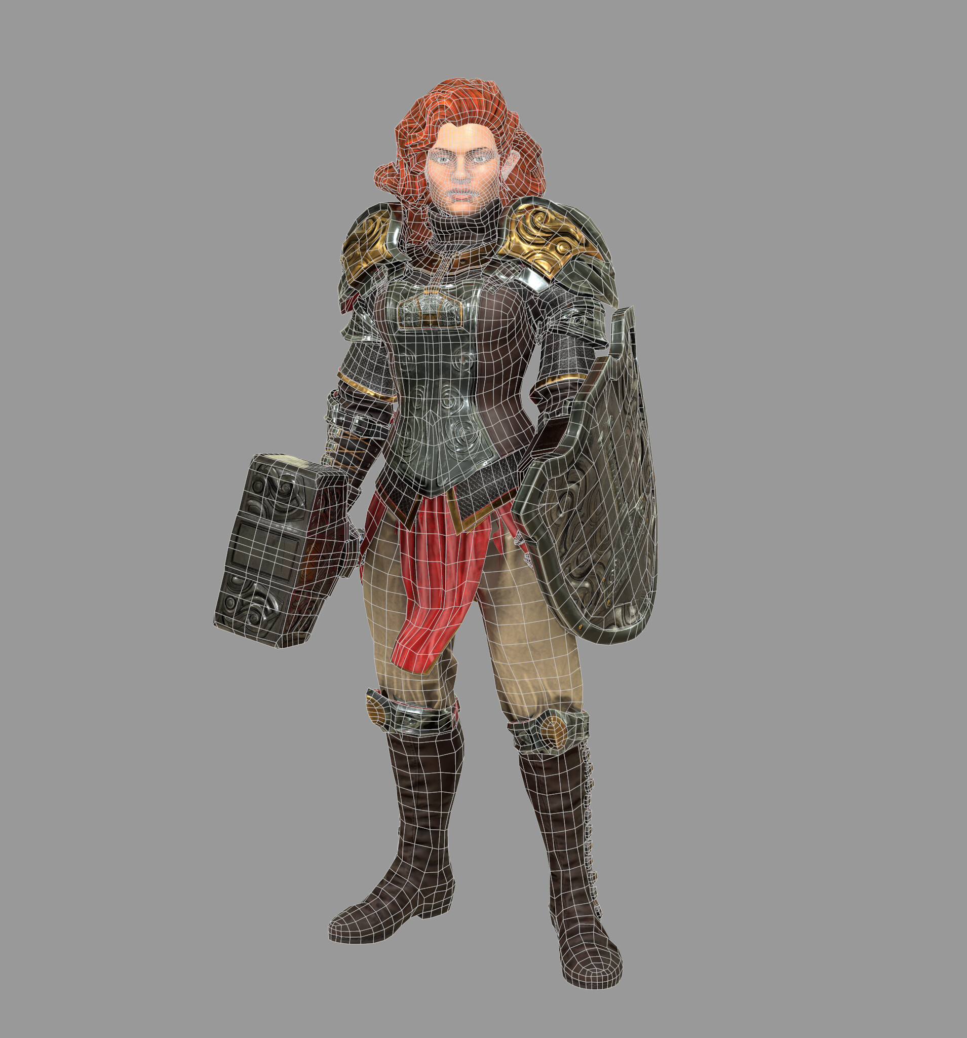 Liz Natalie Rivero - Cleric Warrior Dwarf