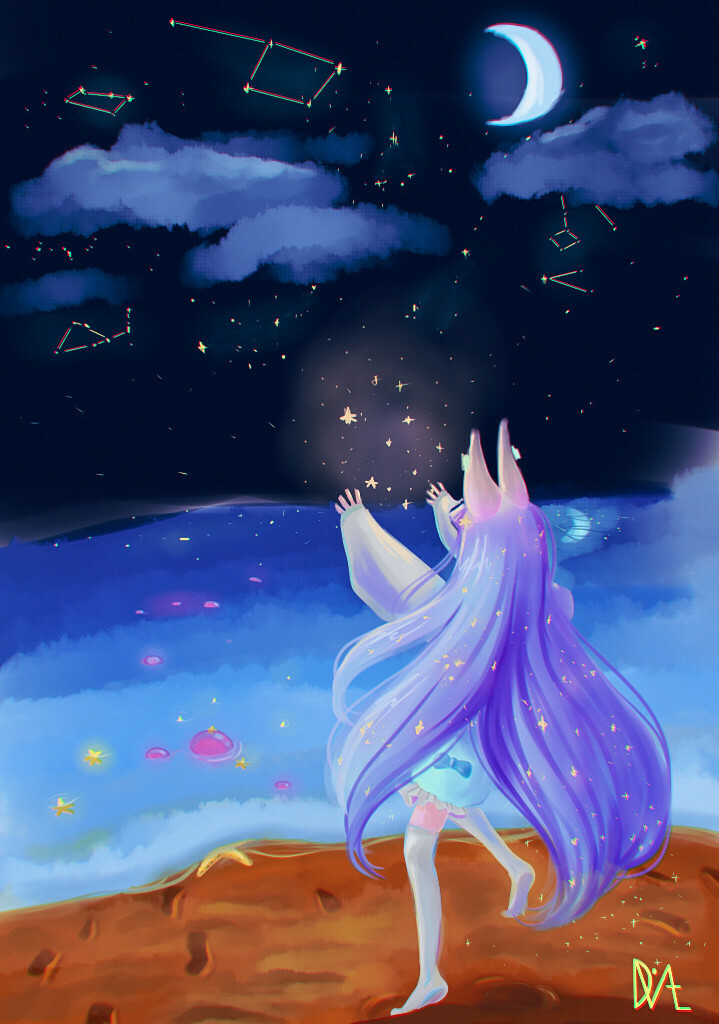 ArtStation - Star girl
