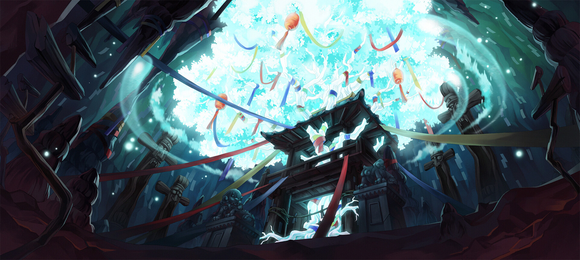 ArtStation - glowing tree