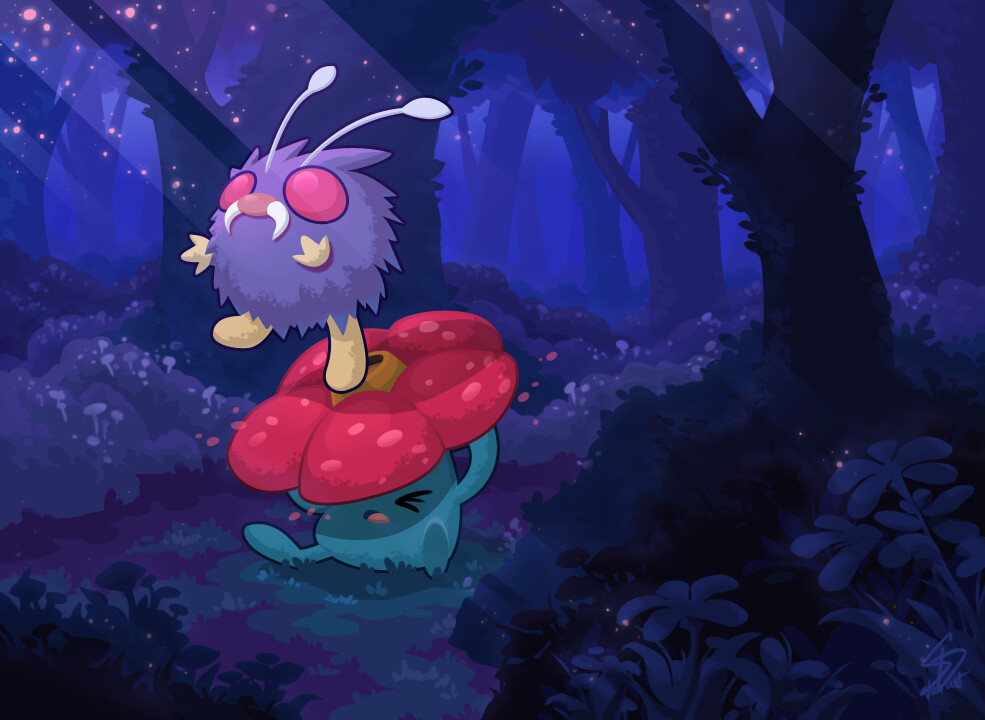 ArtStation - Pokemon Fan Art - Into the Night