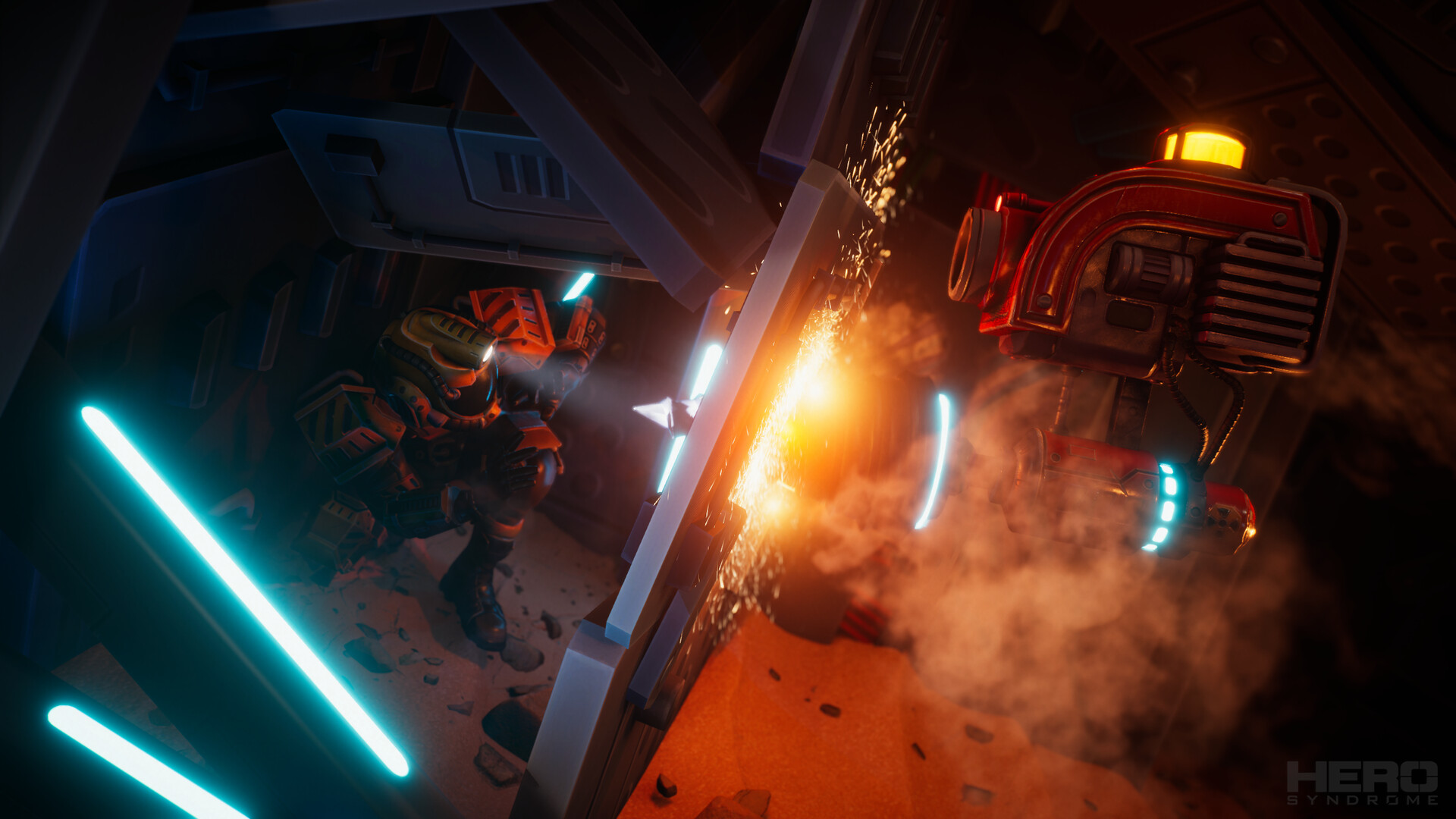 ArtStation - Mars Construction Worker Hiding From The Inevitable